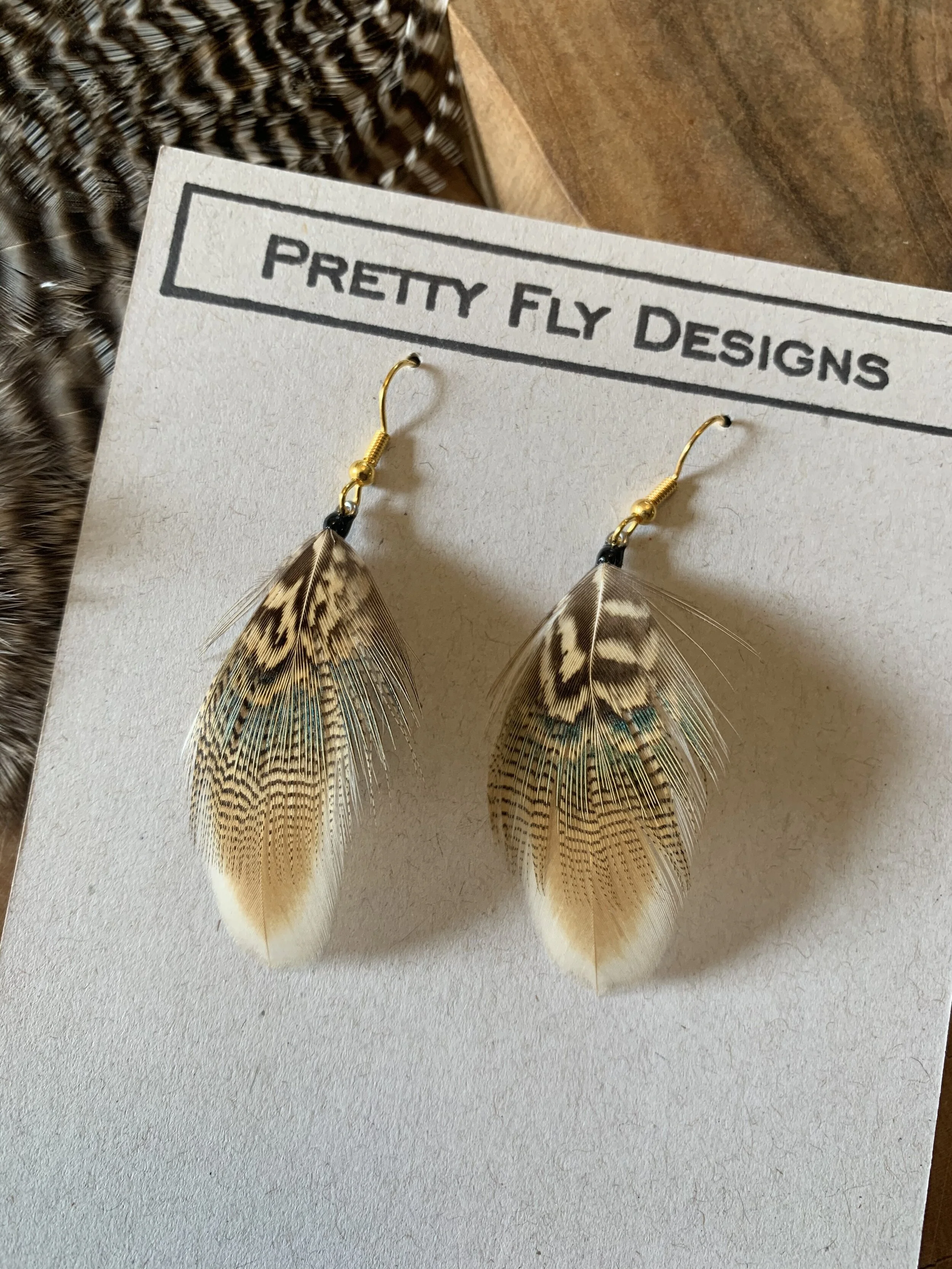 Pretty Fly Designs Feather Earrings and Jewelry