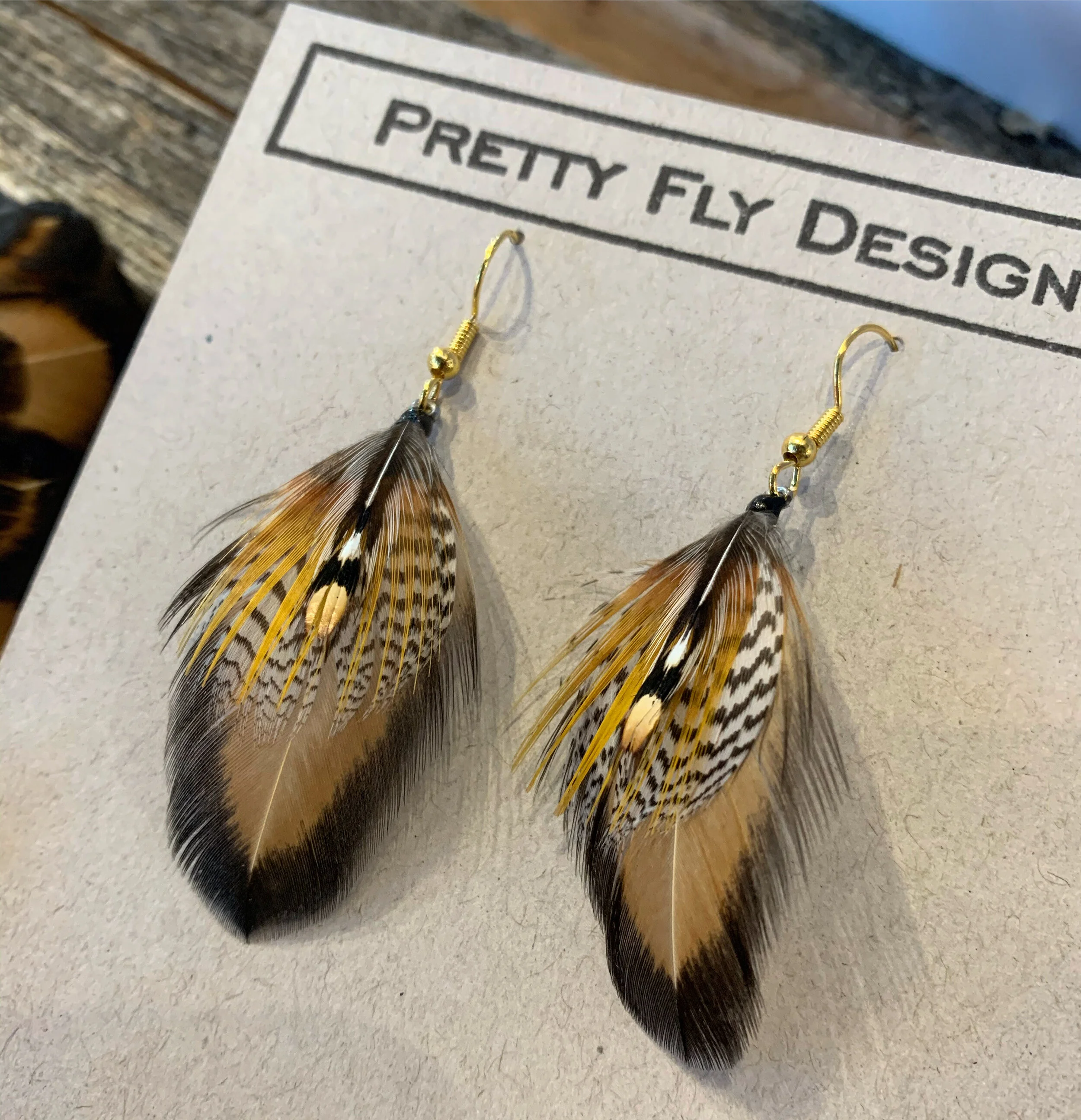 Pretty Fly Designs Feather Earrings and Jewelry