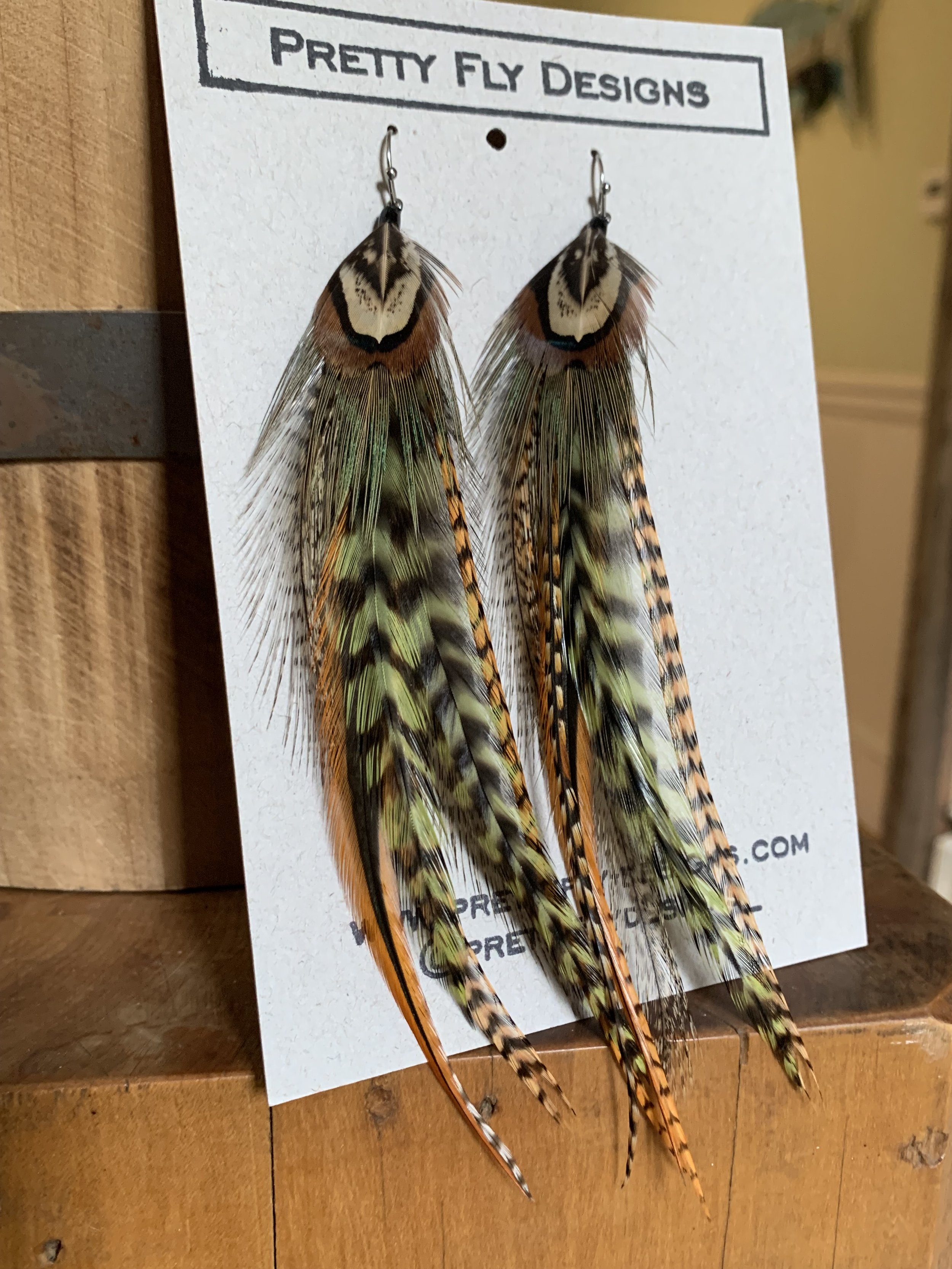 Pretty Fly Designs Feather Earrings and Jewelry