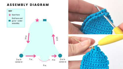 Free Crochet Pattern: Bell Christmas Ornament — Cilla Crochets