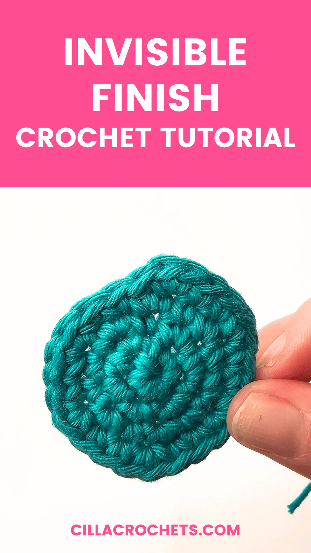 Invisible finish crochet technique - Cilla Crochets