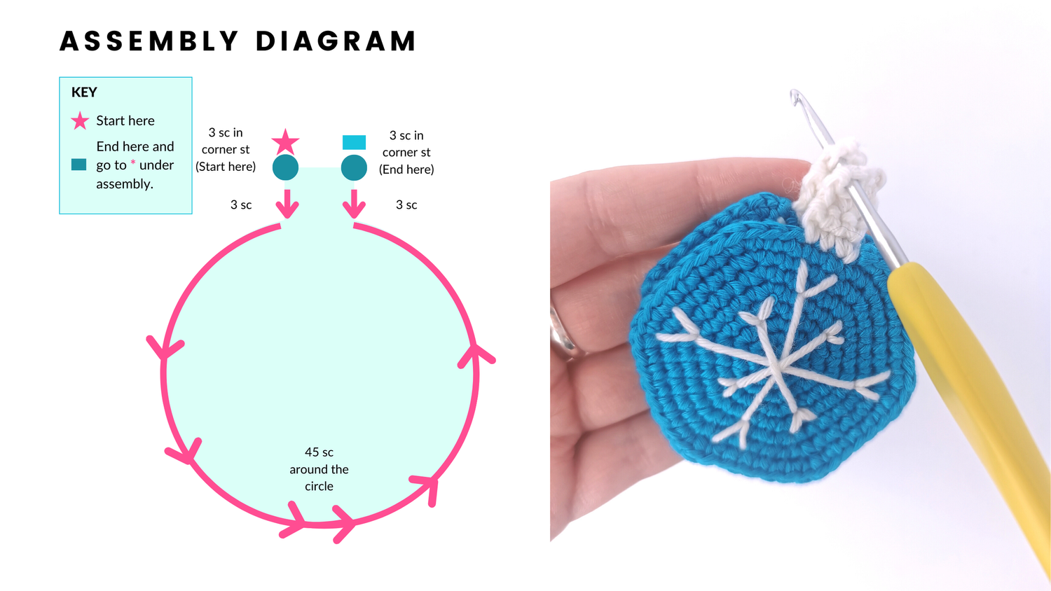 Bauble Christmas Ornament Free Crochet Pattern — Cilla Crochets