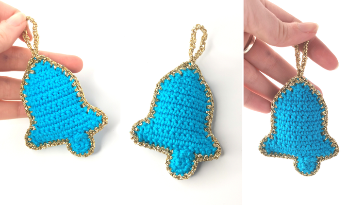 Free Crochet Pattern: Bell Christmas Ornament — Cilla Crochets