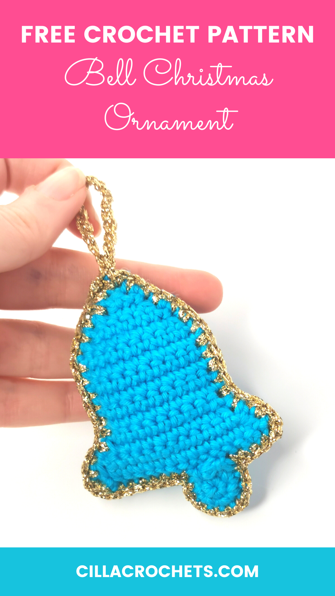 Free Crochet Pattern: Bell Christmas Ornament — Cilla Crochets