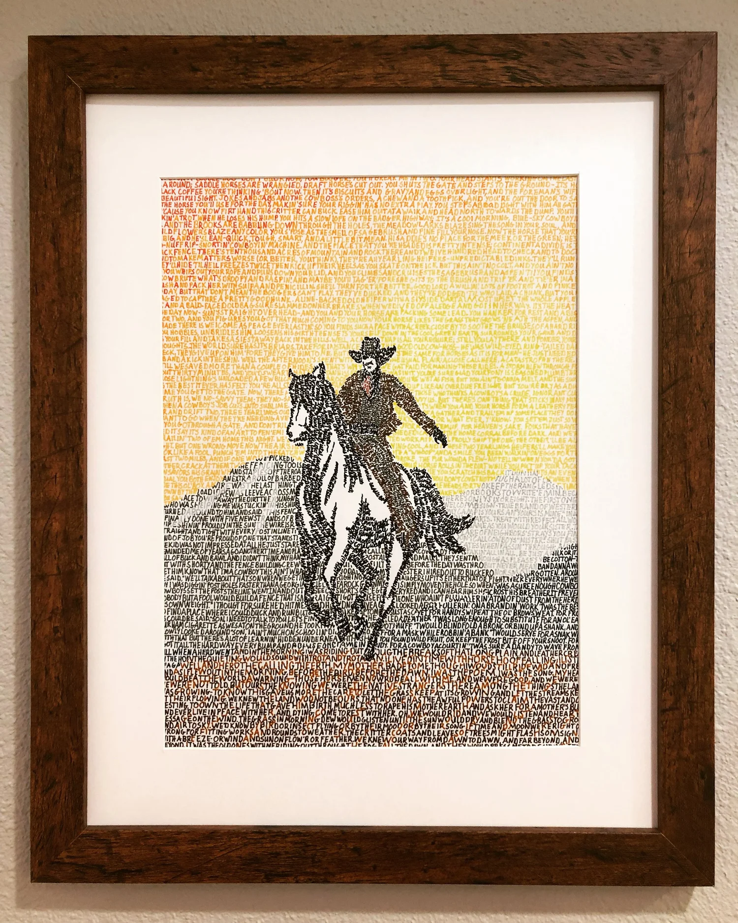 The Cowboy Life | Hand Drawn Word Art | — Tyler G. Mower