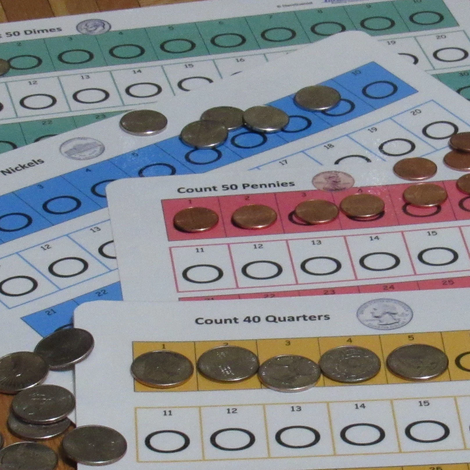 Coin Counting Templates Printable Download — Inclusible