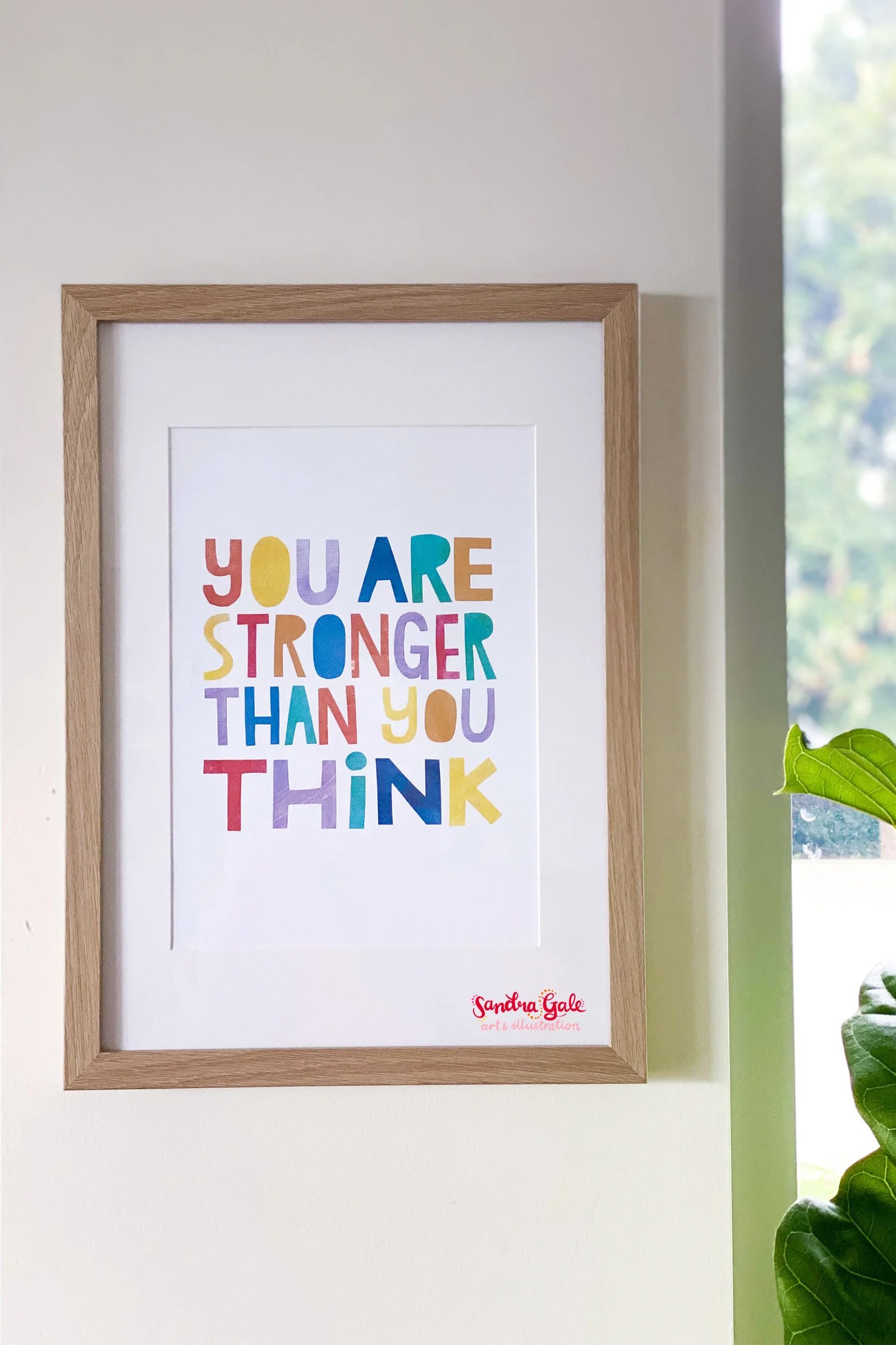Get a free "You Are Stronger Than You Think" poster — Sandra Gale Studio