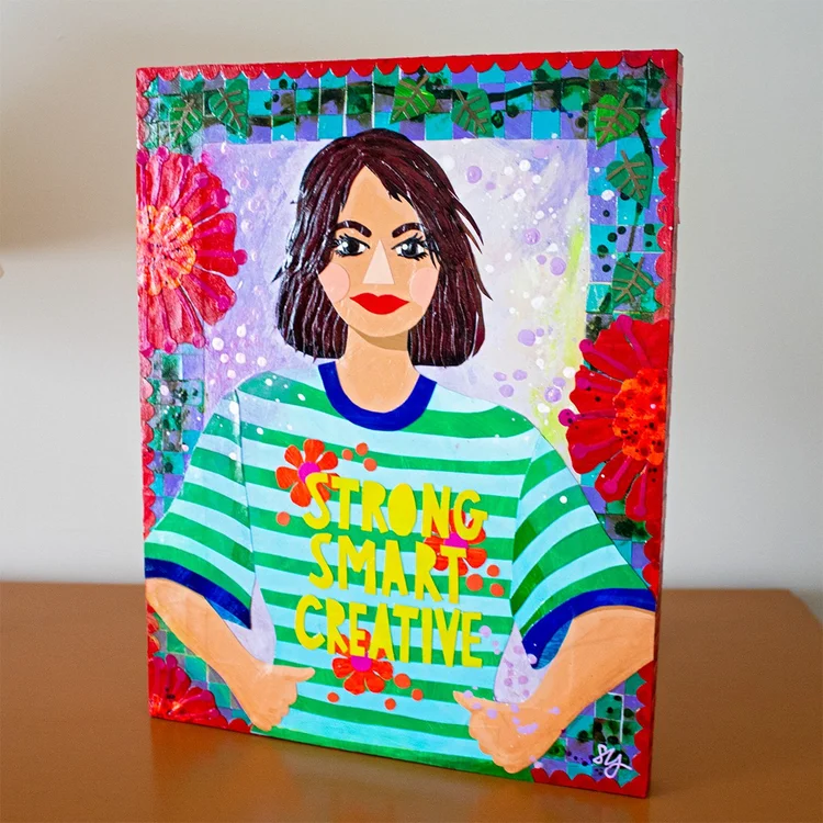 'Make Your Own Rules' art for strong women — Sandra Gale Studio