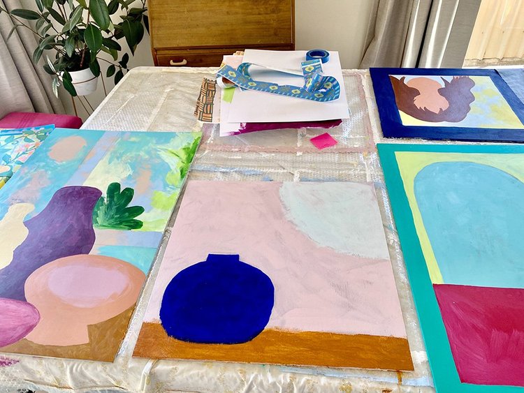Behind the Scenes in Sandra Gale's Artist Studio - Sandra Gale Studio