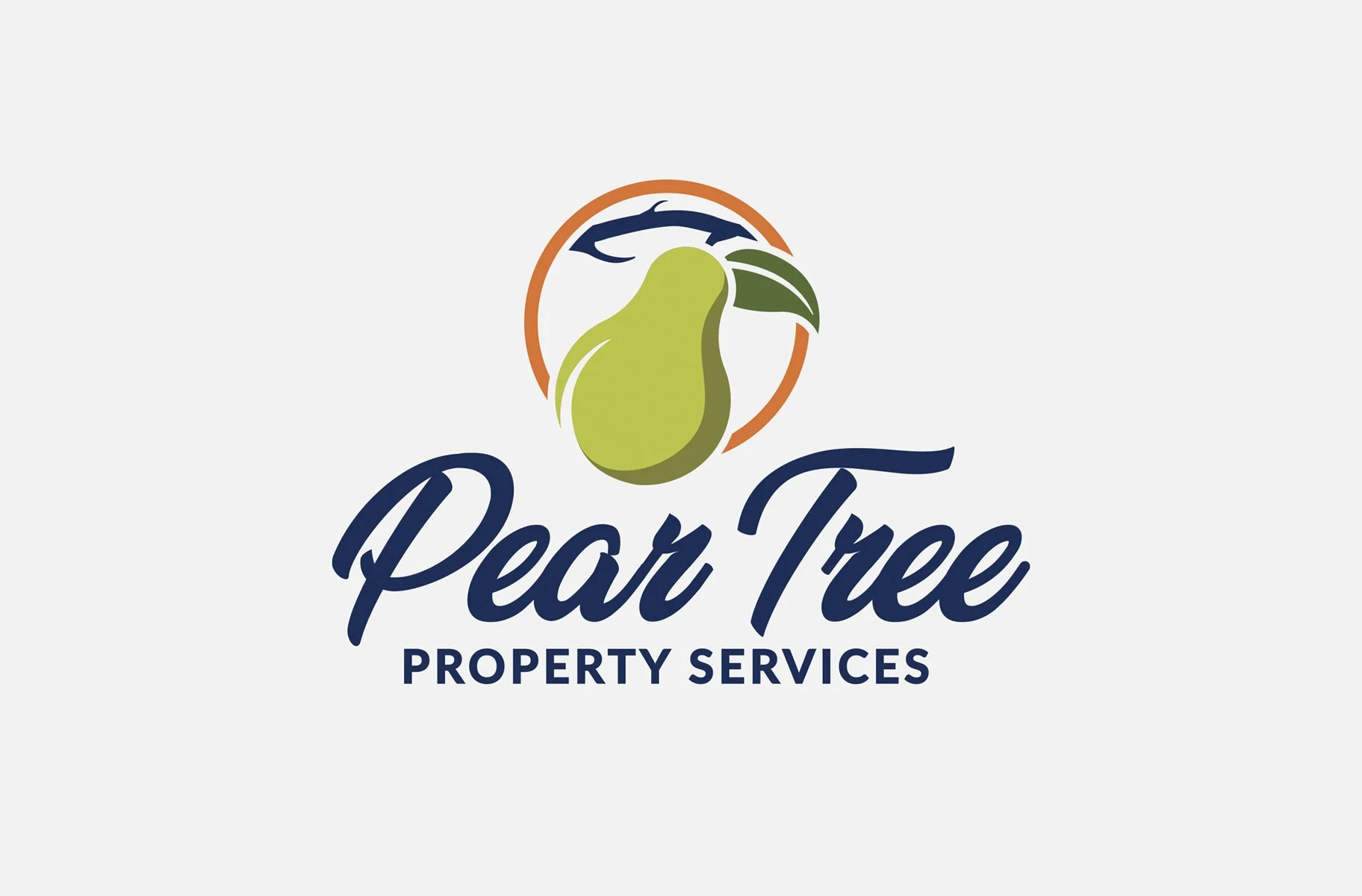 Pear Tree Property Services Logo Design — Fat Basset Design