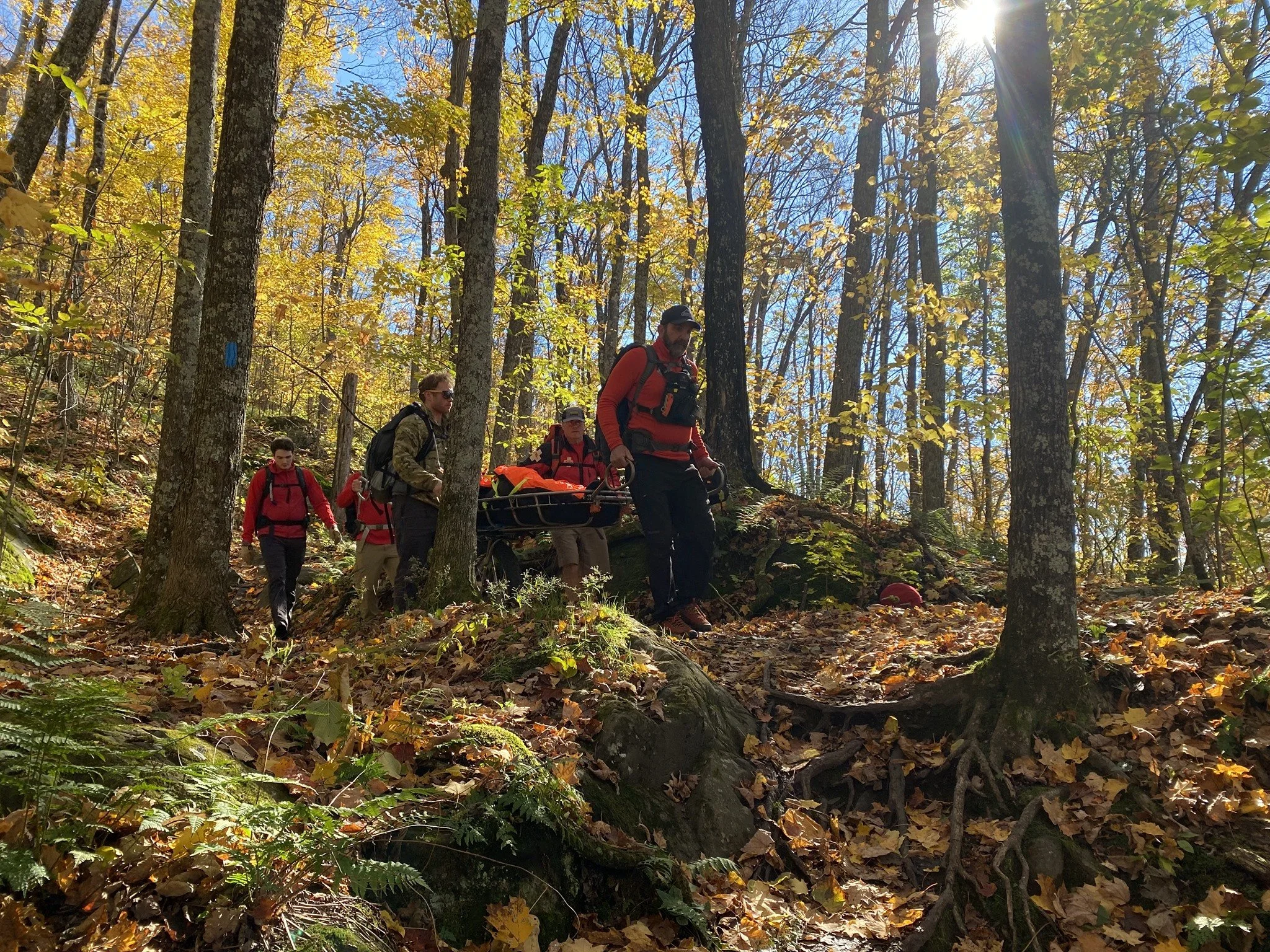 Daytime rescue on Hunger Mountain breaks in new equipment — Waterbury ...