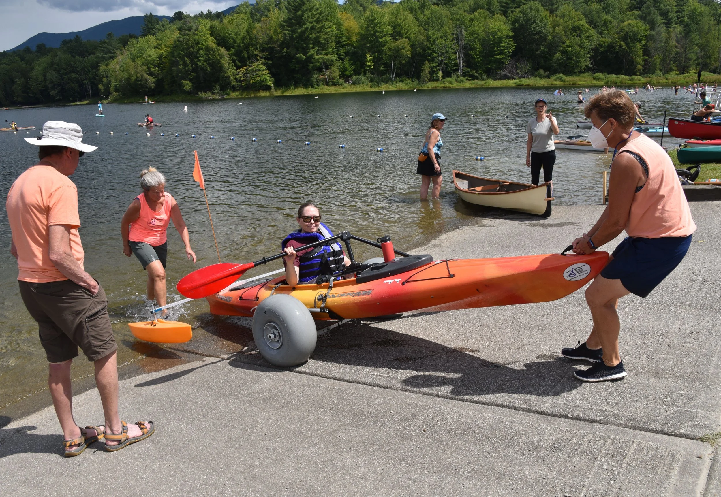 Adaptive kayaking at Waterbury Center State Park — Waterbury Roundabout