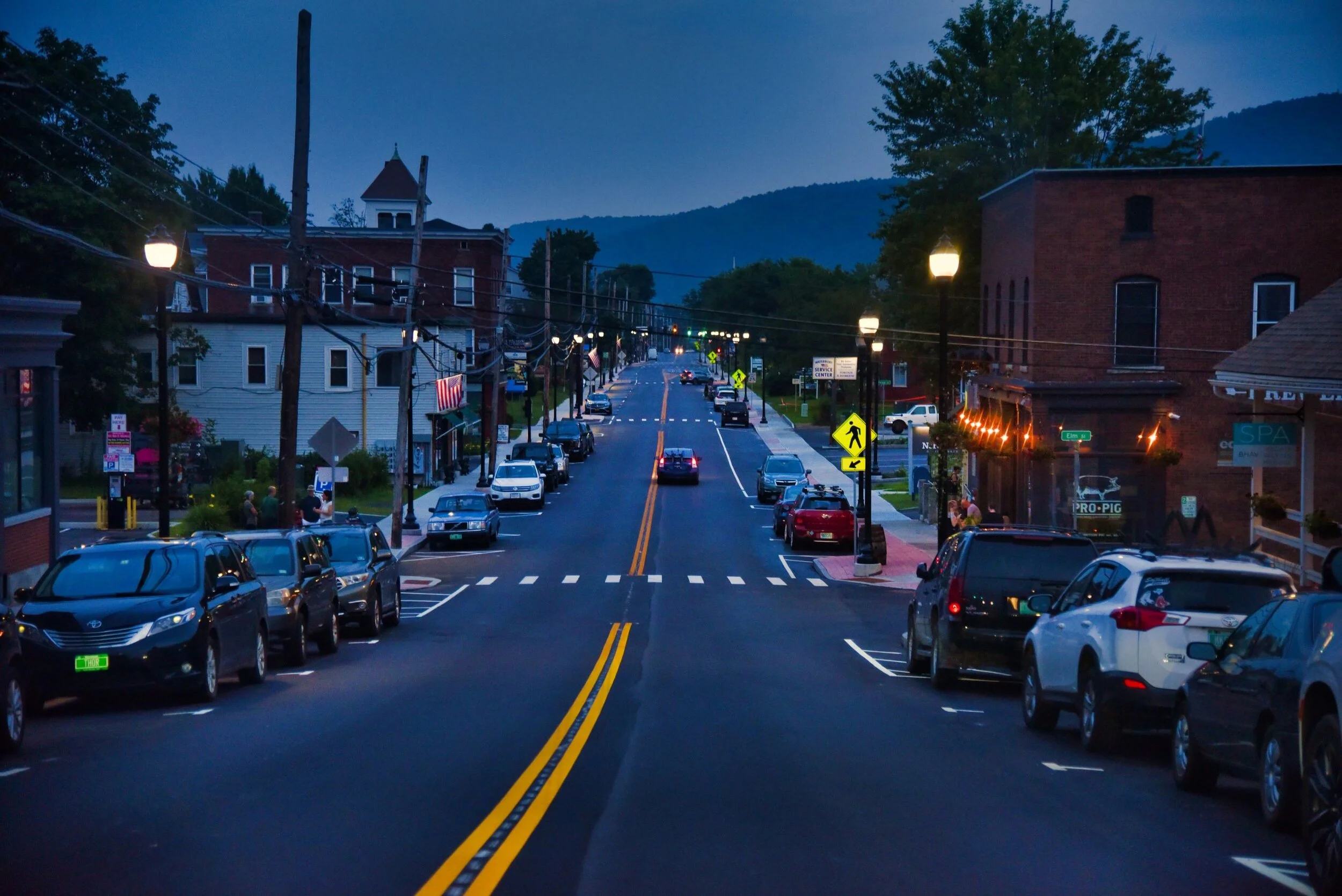 Downtown Waterbury Vermont