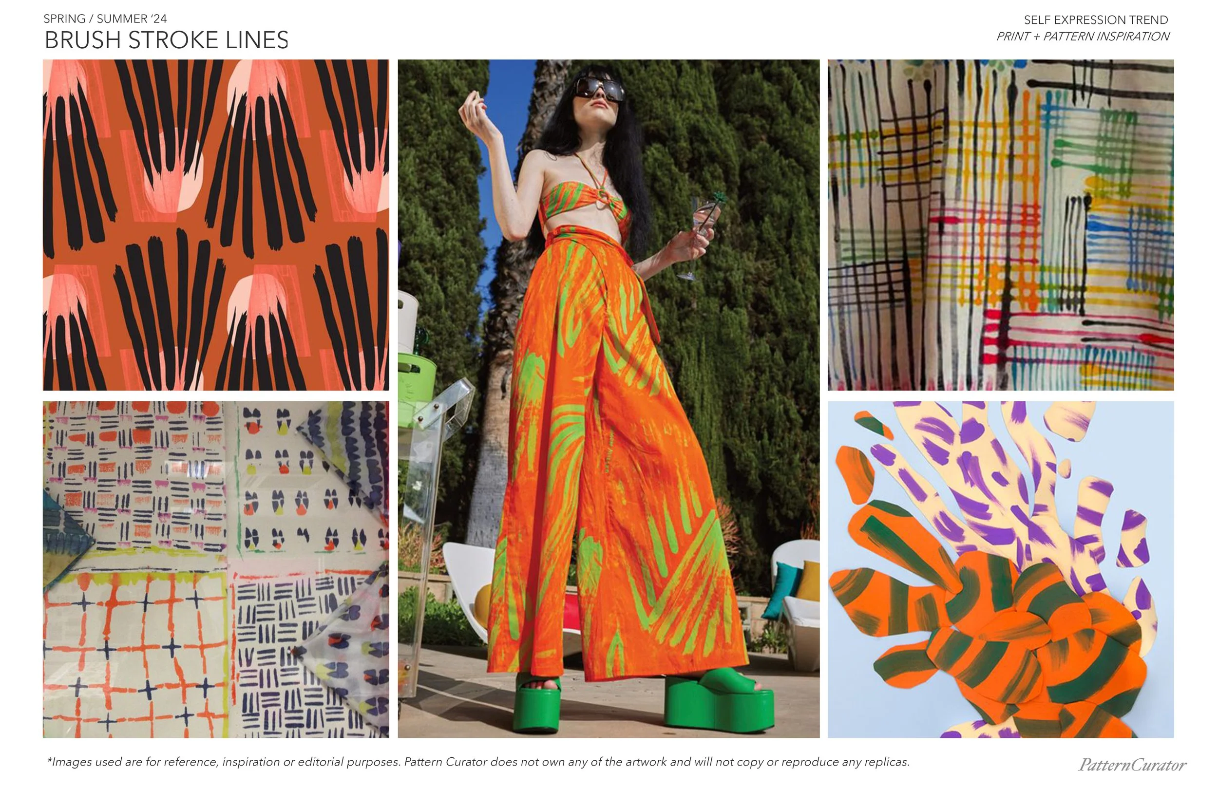 Pattern Curator Trend Service BRUSH STROKE LINES