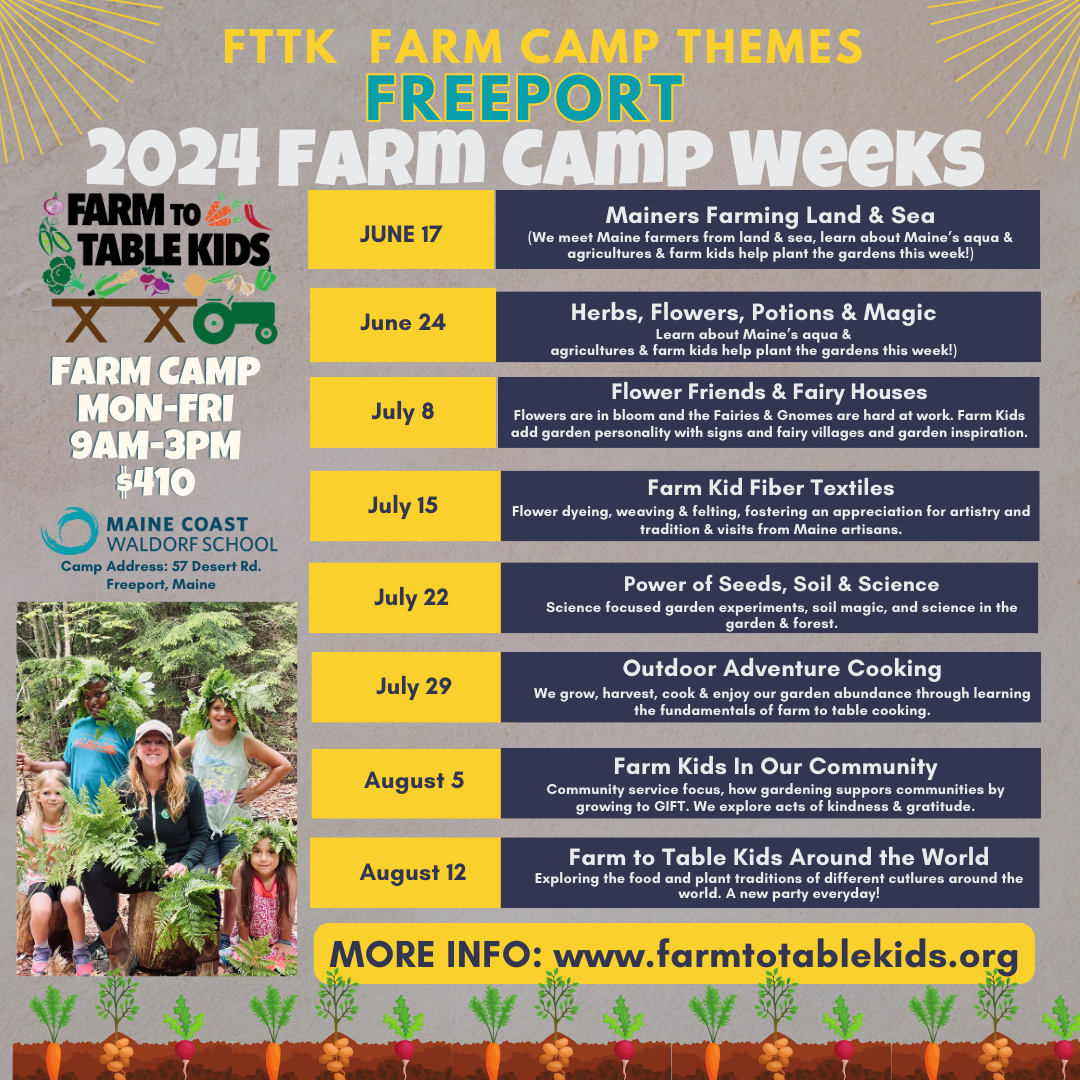 Farm to Table Kids: Farm Summer Camp & Farm Education