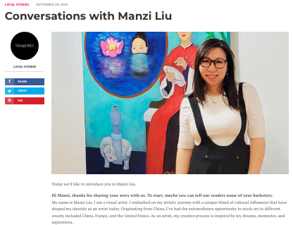 Manzi Liu- Visual Artist, Muralist, and Live Event/Wedding Painter