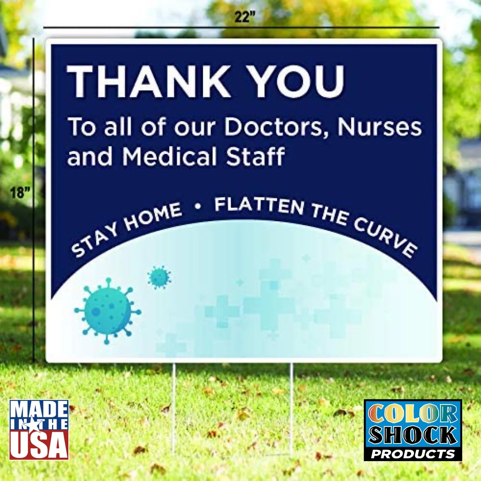 Thank You First Responders Lawn Sign — Custom Lawn Sign