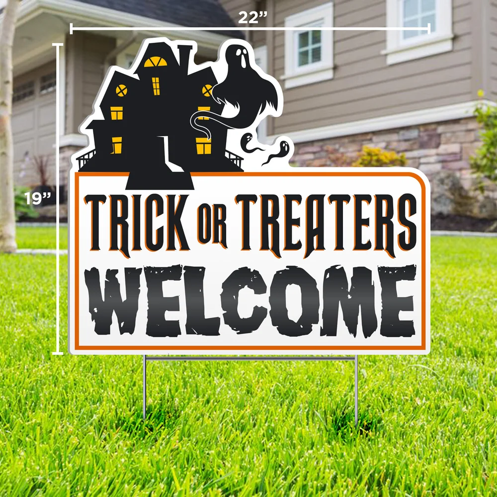 Trick Or Treat Yard Sign