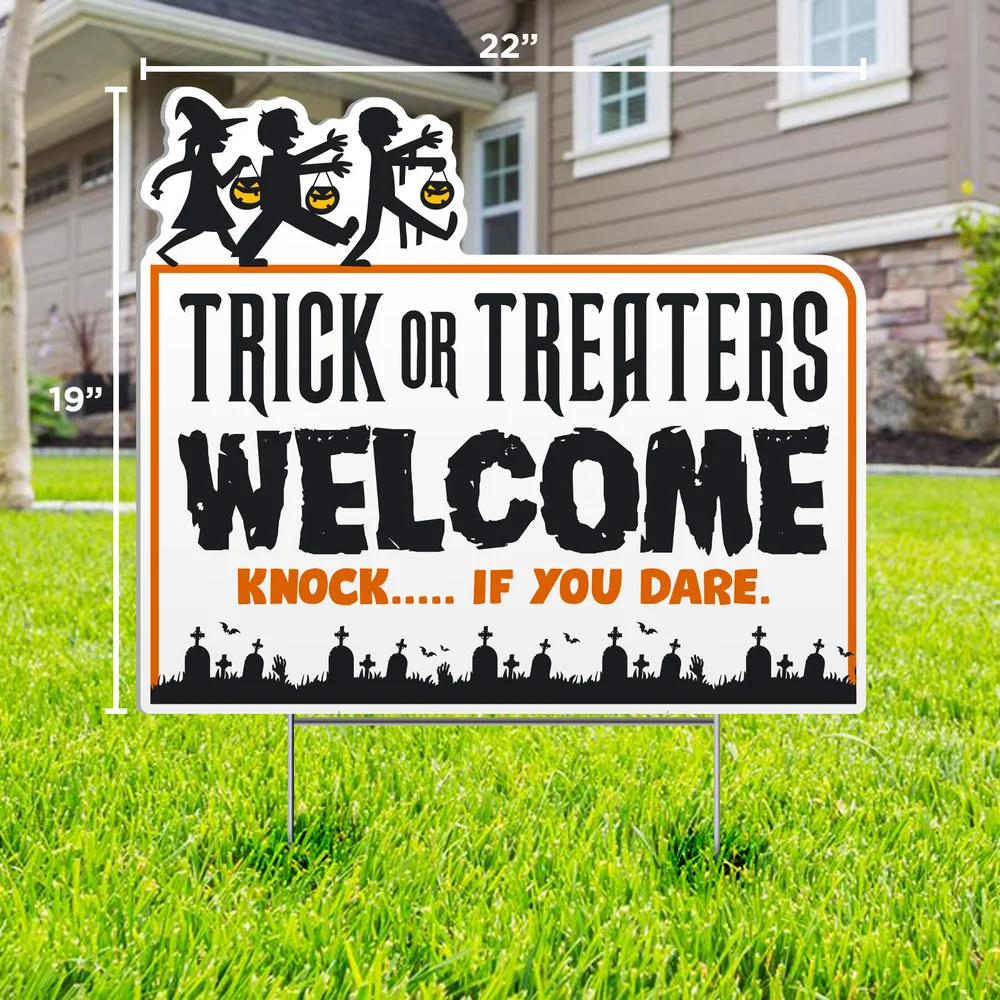 Trick Or Treat Yard Sign