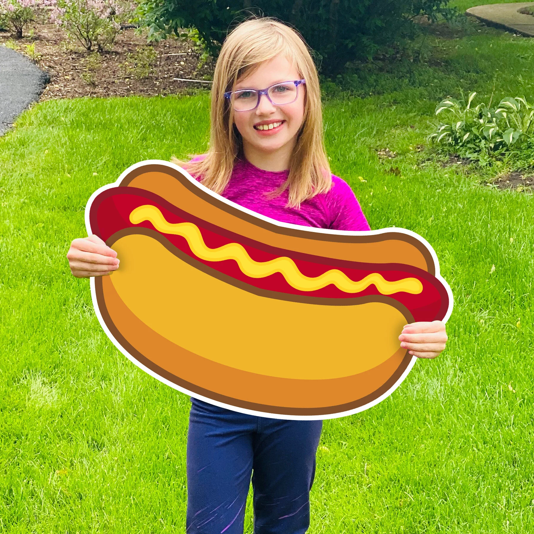 HOT DOG Custom Lawn Sign