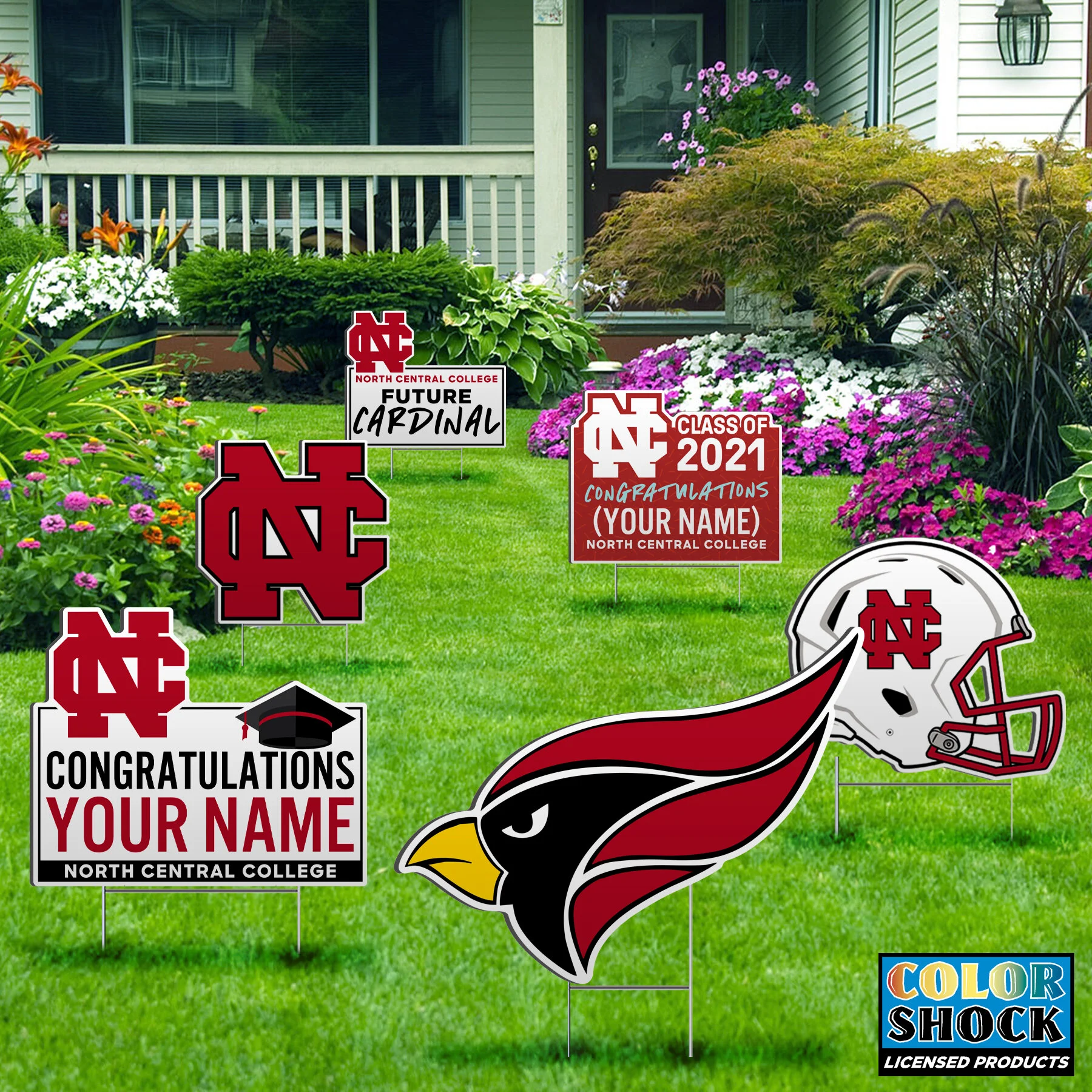 North Central College Lawn Signs — Custom Lawn Sign