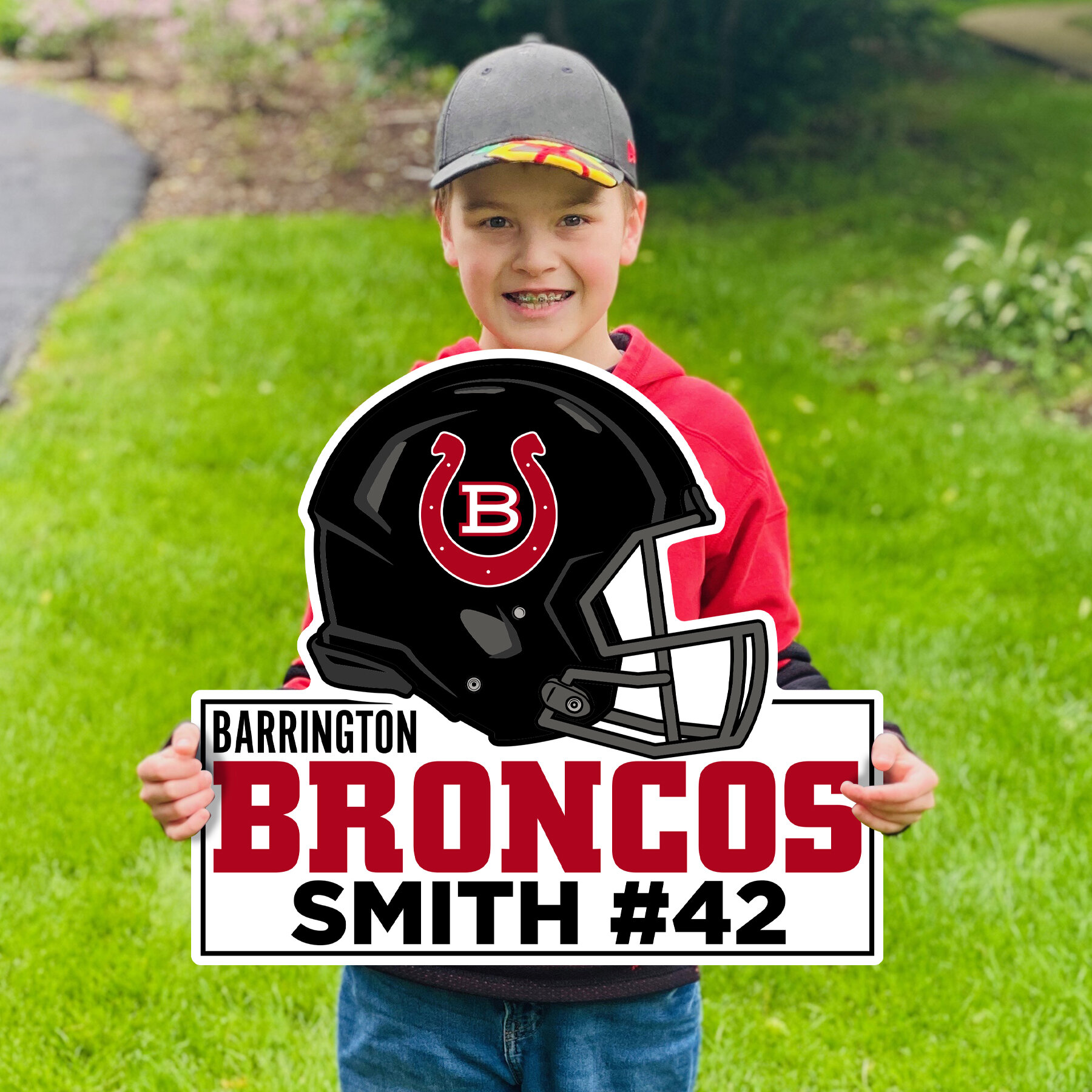 Barrington High School — Custom Lawn Sign
