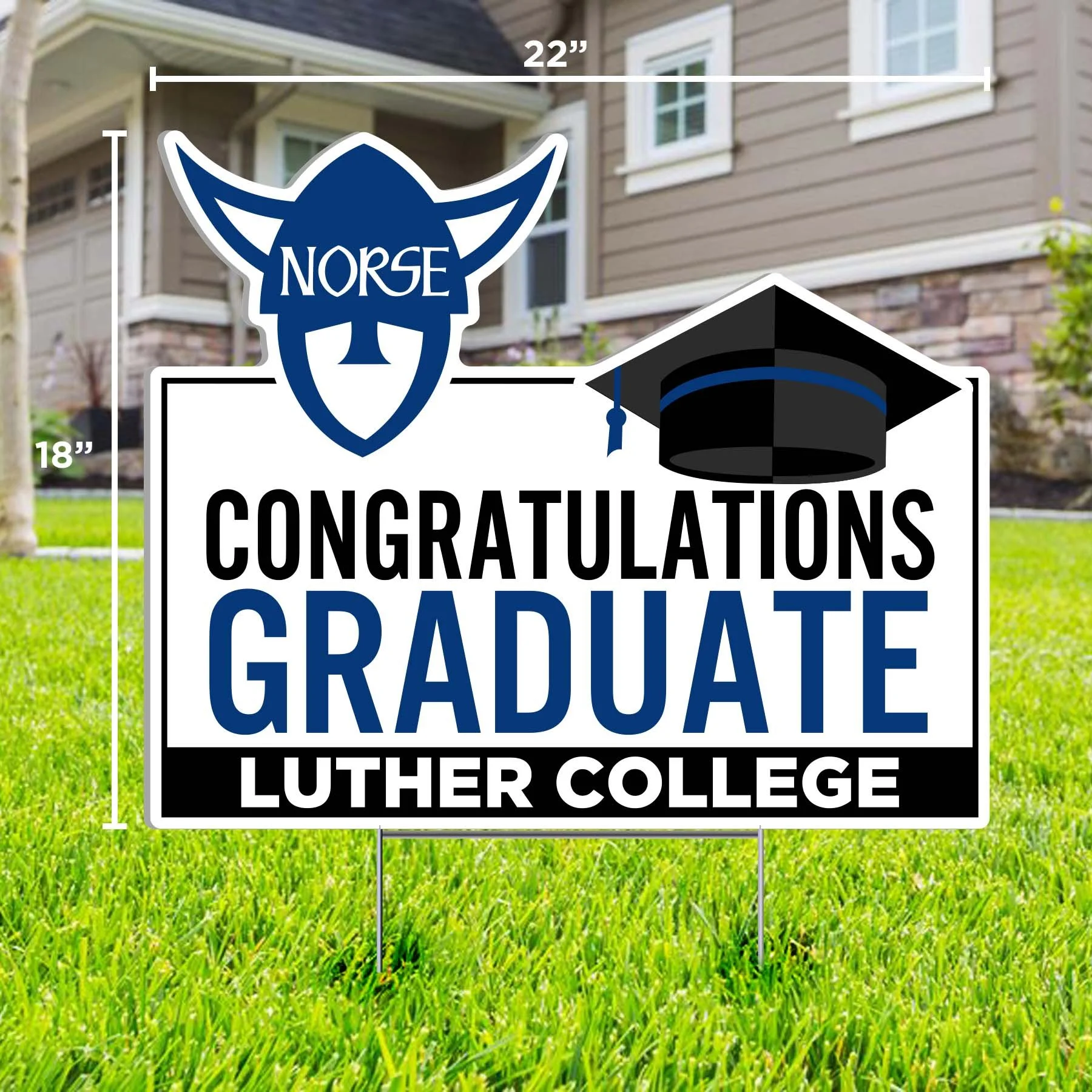Luther College — Custom Lawn Sign