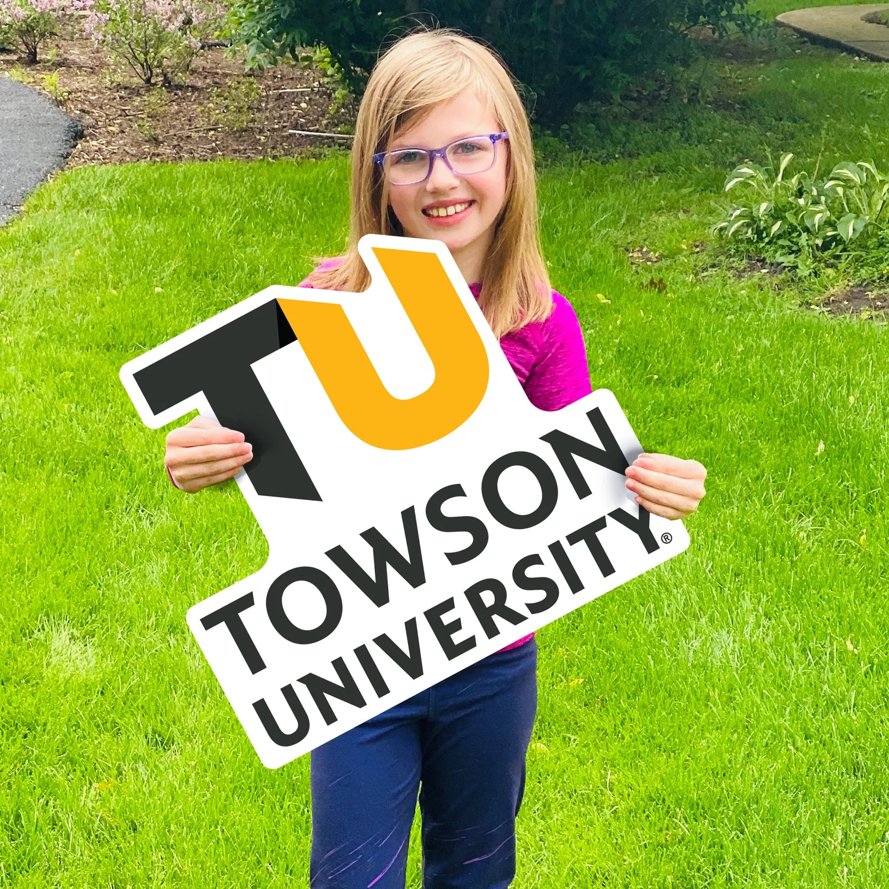 Towson University — Custom Lawn Sign