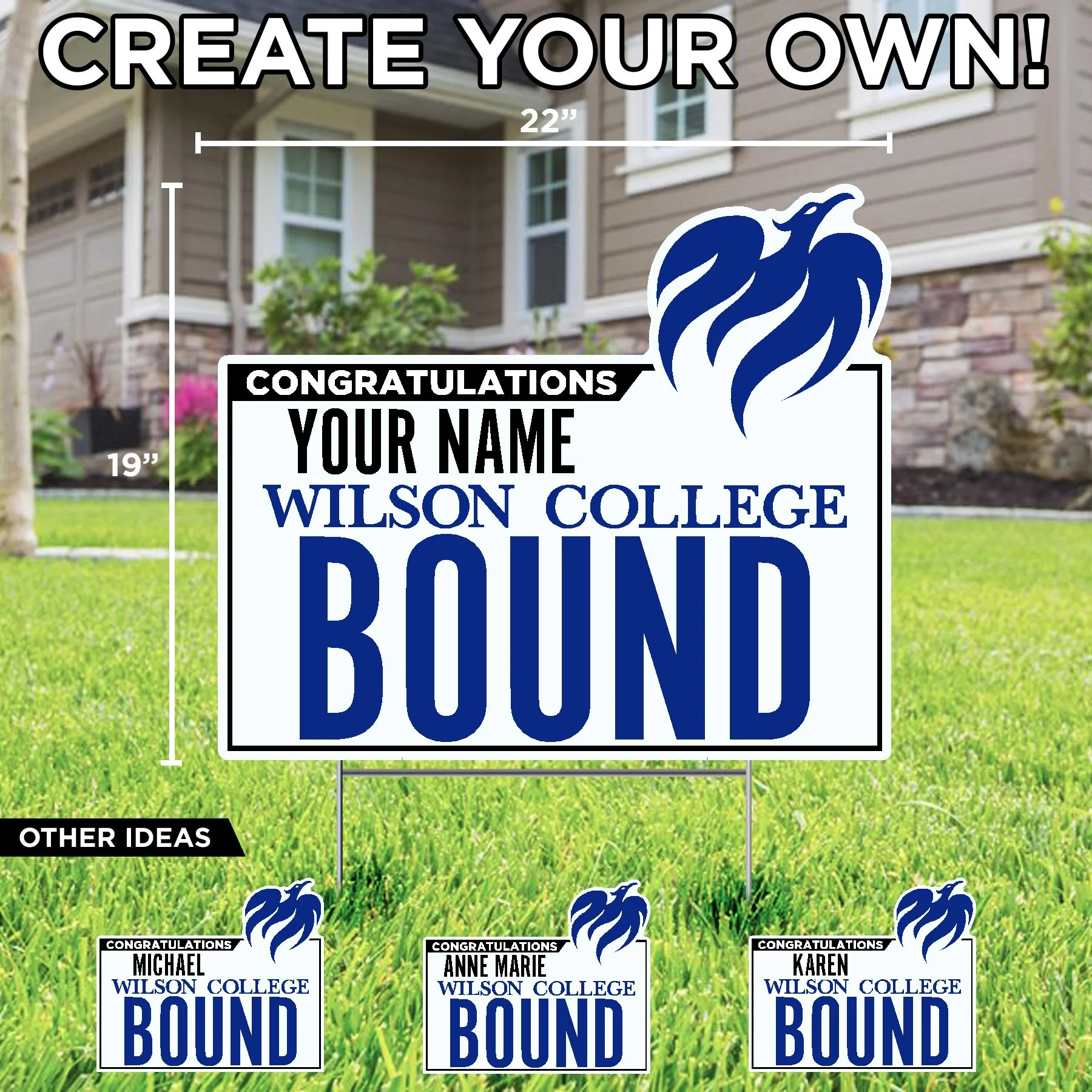Wilson College — Custom Lawn Sign