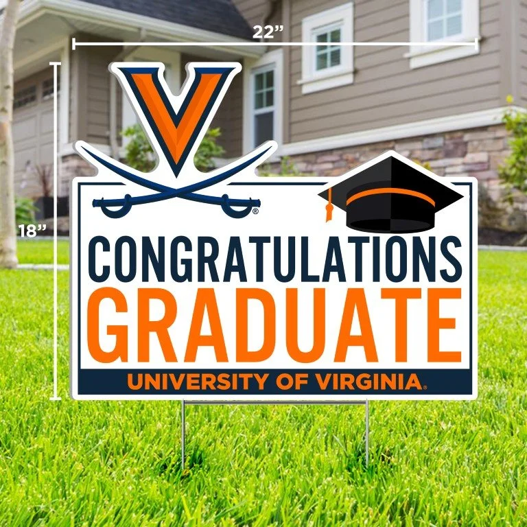 University of Virginia Tech Graduate Lawn Sign — Custom Lawn Sign