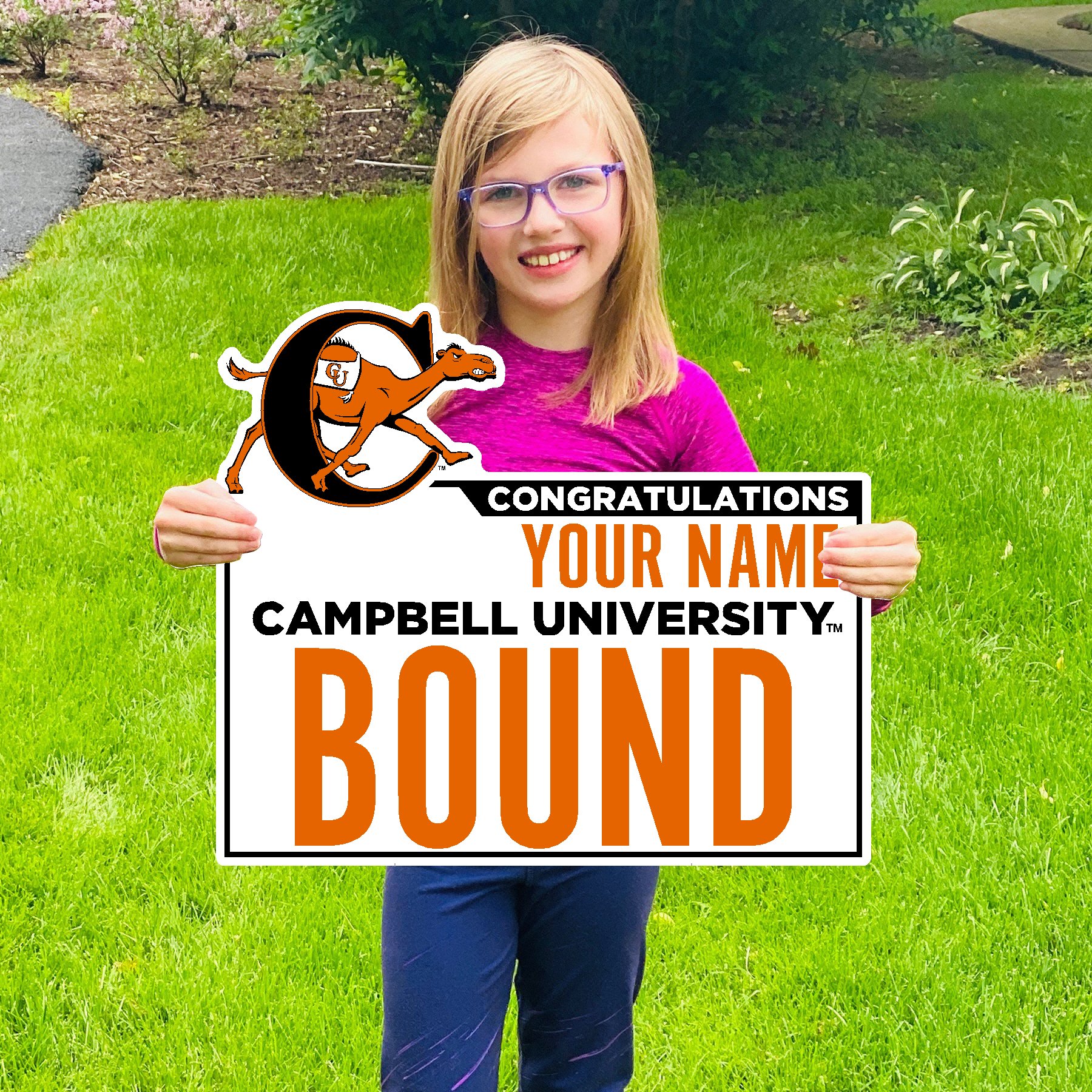 University of Wake Forest Graduate Lawn Sign — Custom Lawn Sign