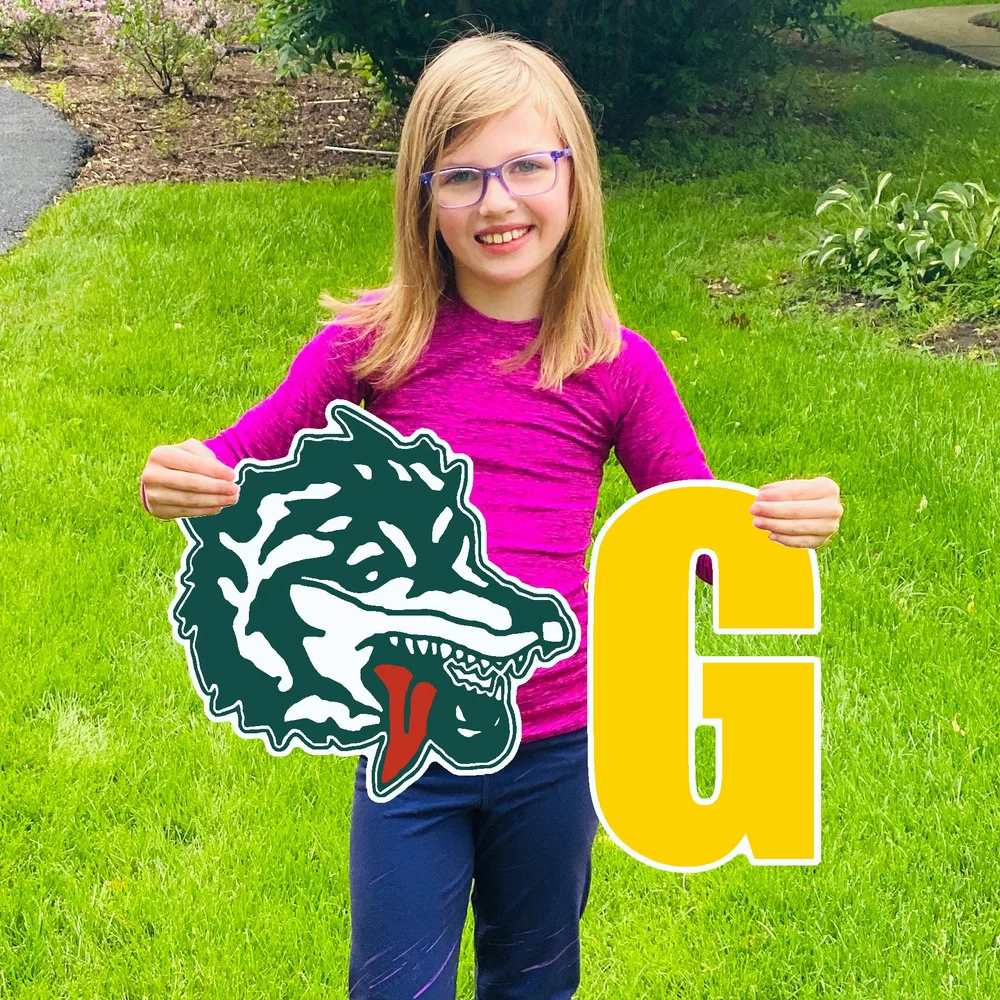 Football — LONGVIEW HIGH SCHOOL — Custom Lawn Sign