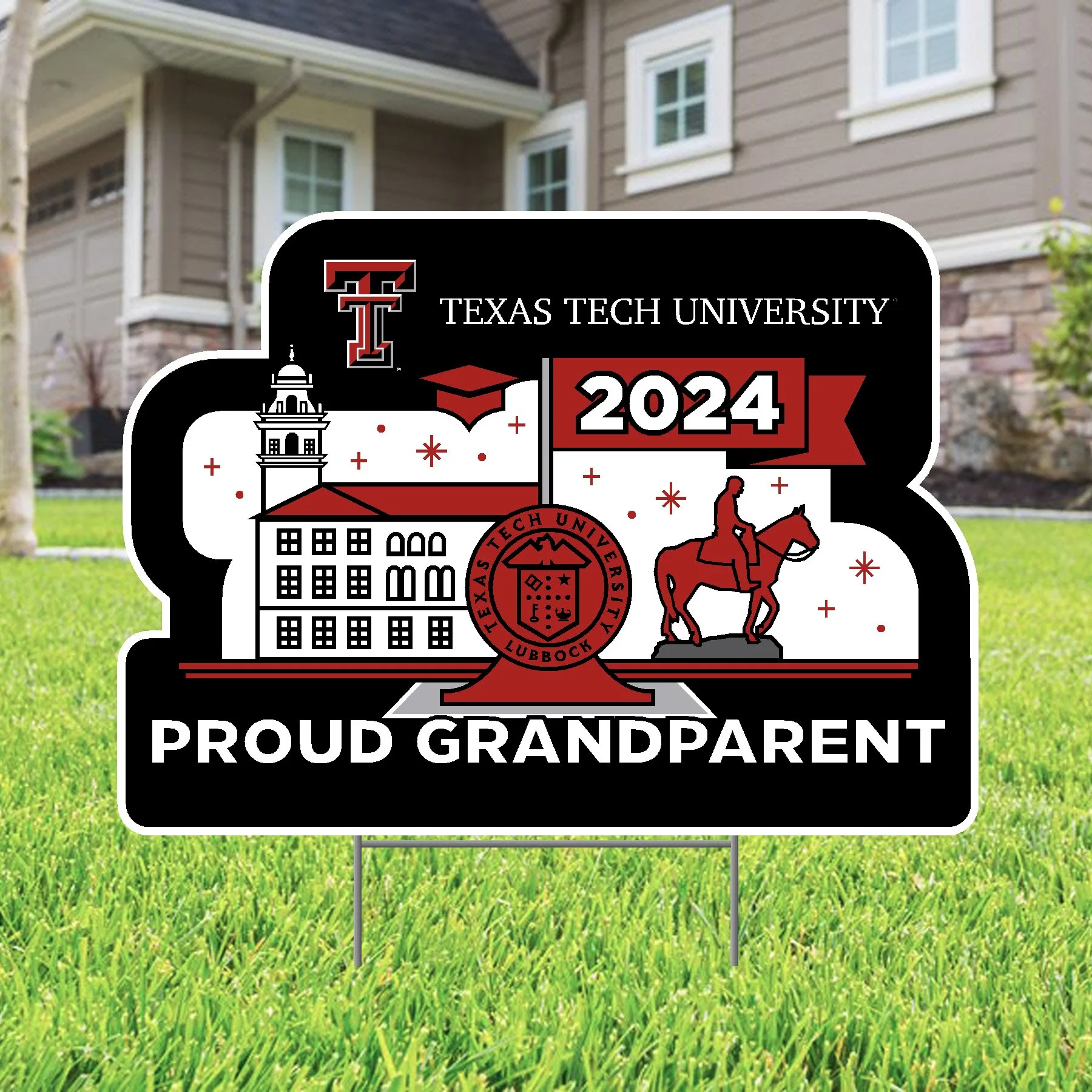 Texas Tech University Graduate Lawn Sign — Custom Lawn Sign