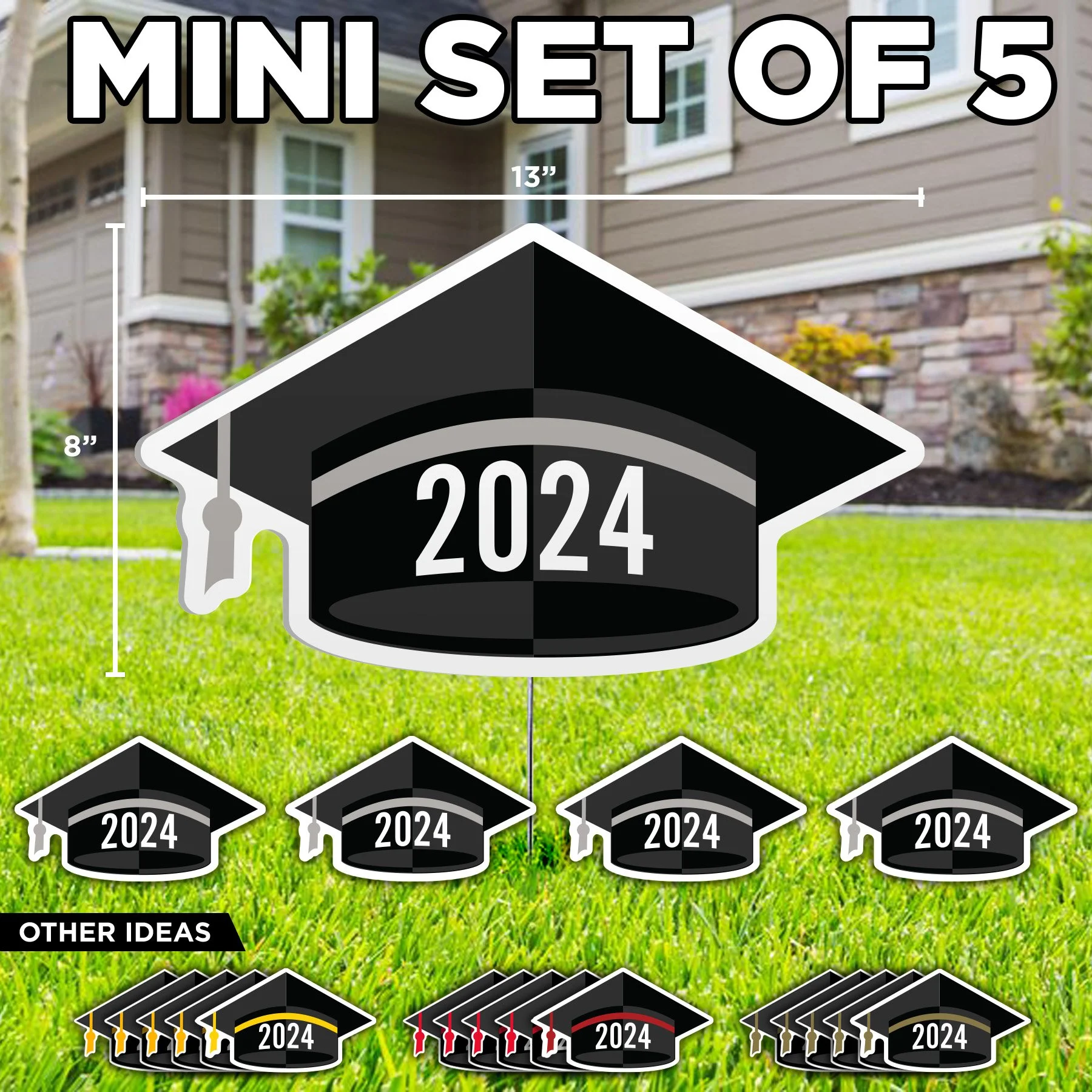 (YEAR) Wicked Smaht Graduation Lawn Sign — Custom Lawn Sign