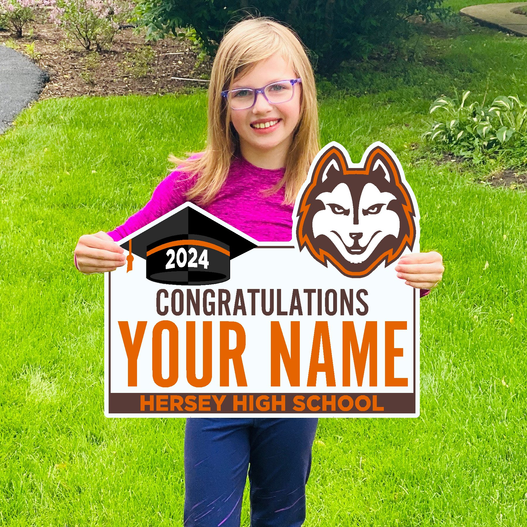 Hersey High School — Custom Lawn Sign