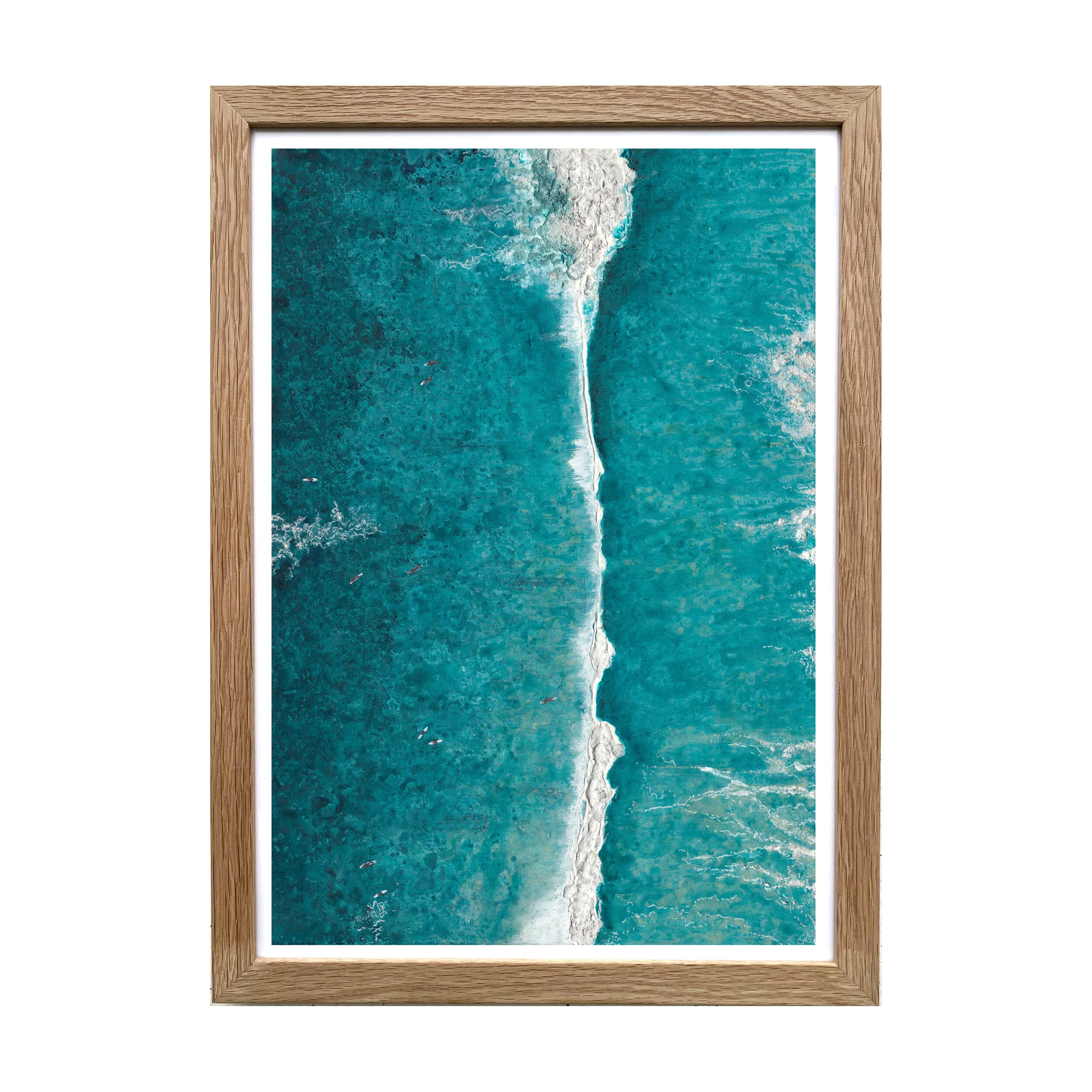'Paddle Out' Limited edition print of Watergate Bay, Newquay - Cornwall ...