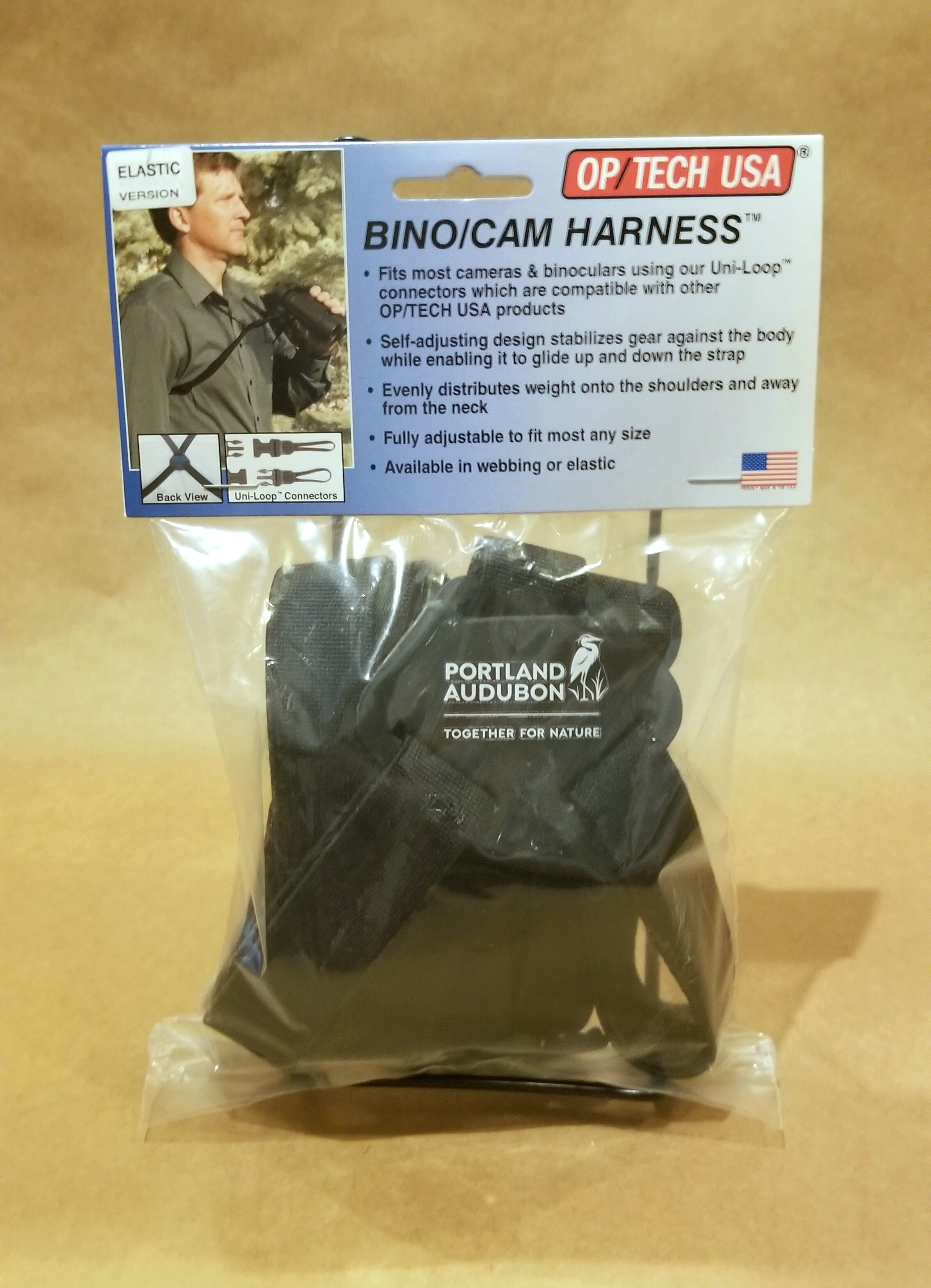 OP/TECH Logo Bino/Cam Harness — Portland Audubon Nature Store