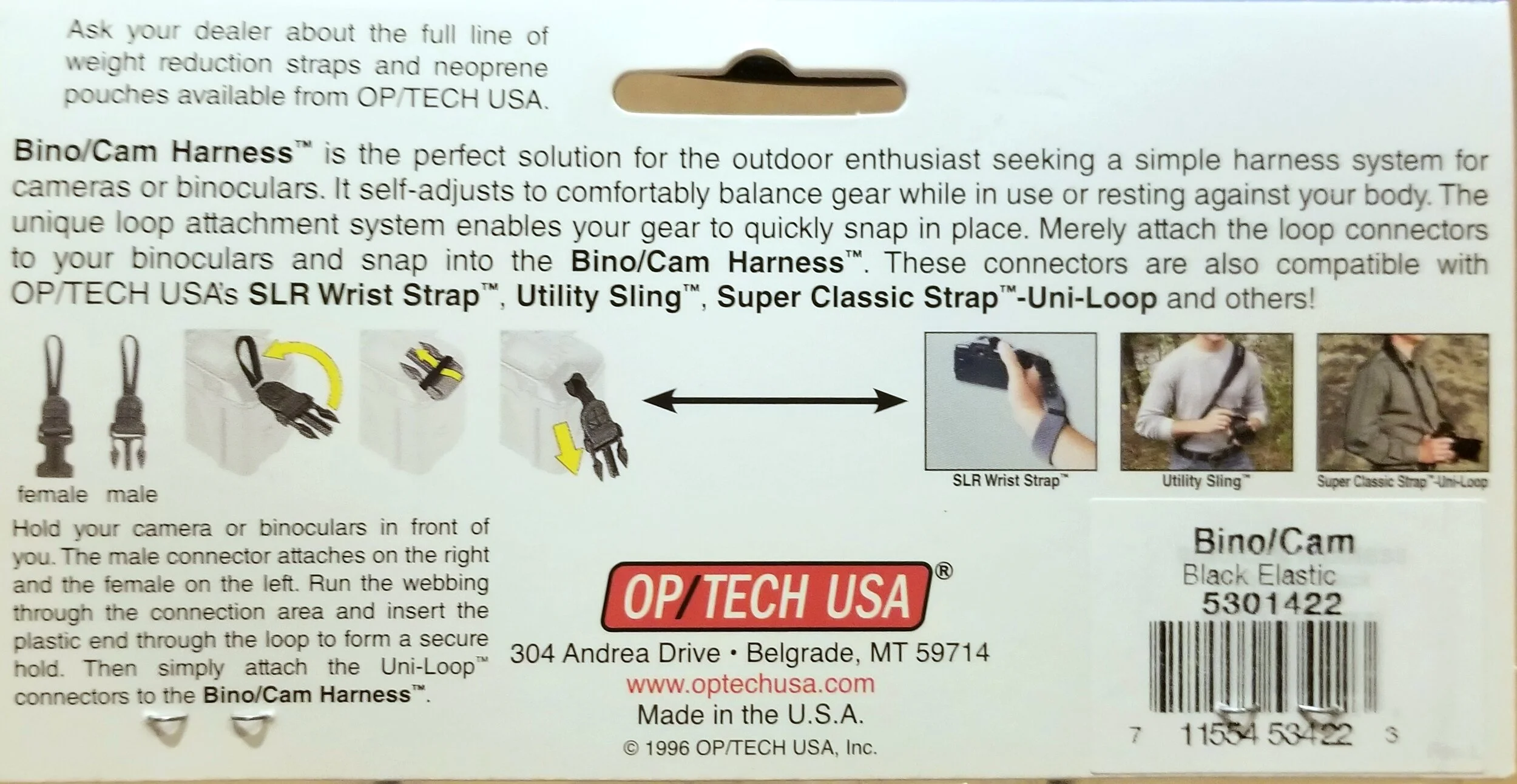 OP/TECH Logo Bino/Cam Harness — Portland Audubon Nature Store