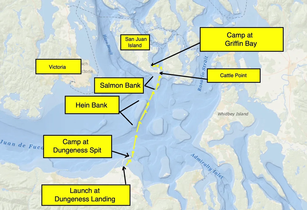 Kayaking Trip Report: Hein and Salmon Banks, Strait of Juan de Fuca, WA ...