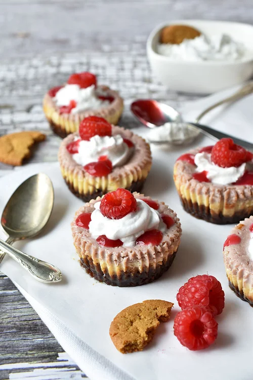 Mini Raspberry Cheesecakes Recipe — REDUCETARIAN FOUNDATION