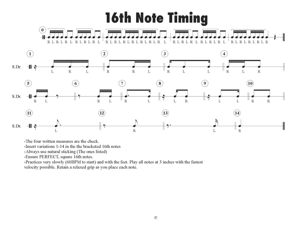 16th-Note Timing Play-along Tracks — James W. Vilseck