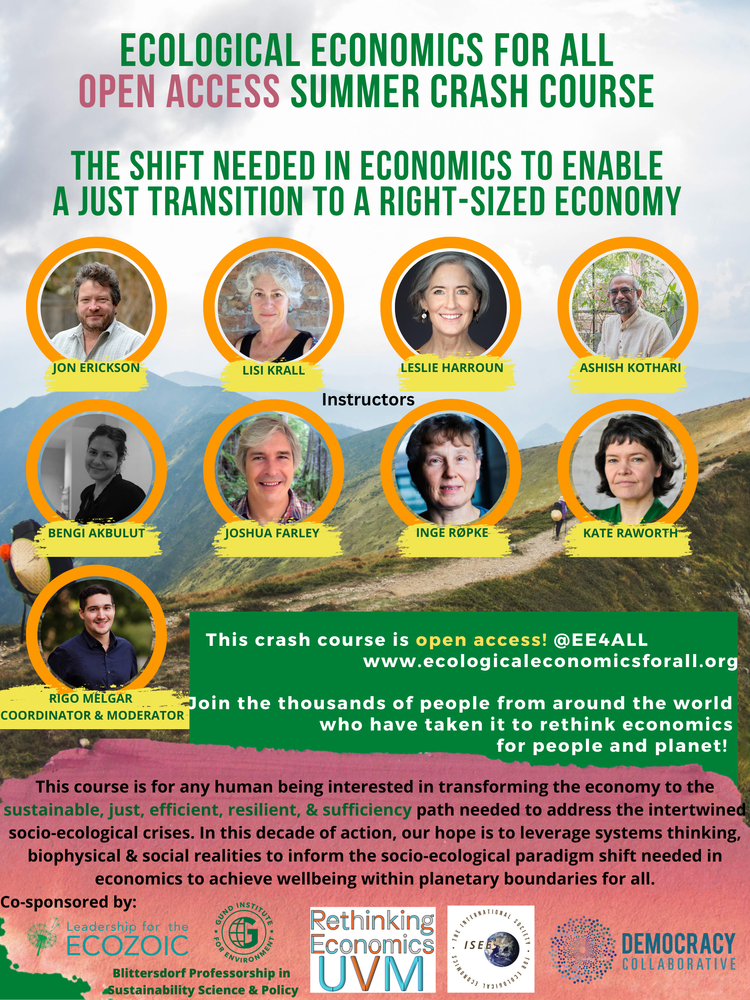 EE4All Summer Crash Course — Ecological Economics For All