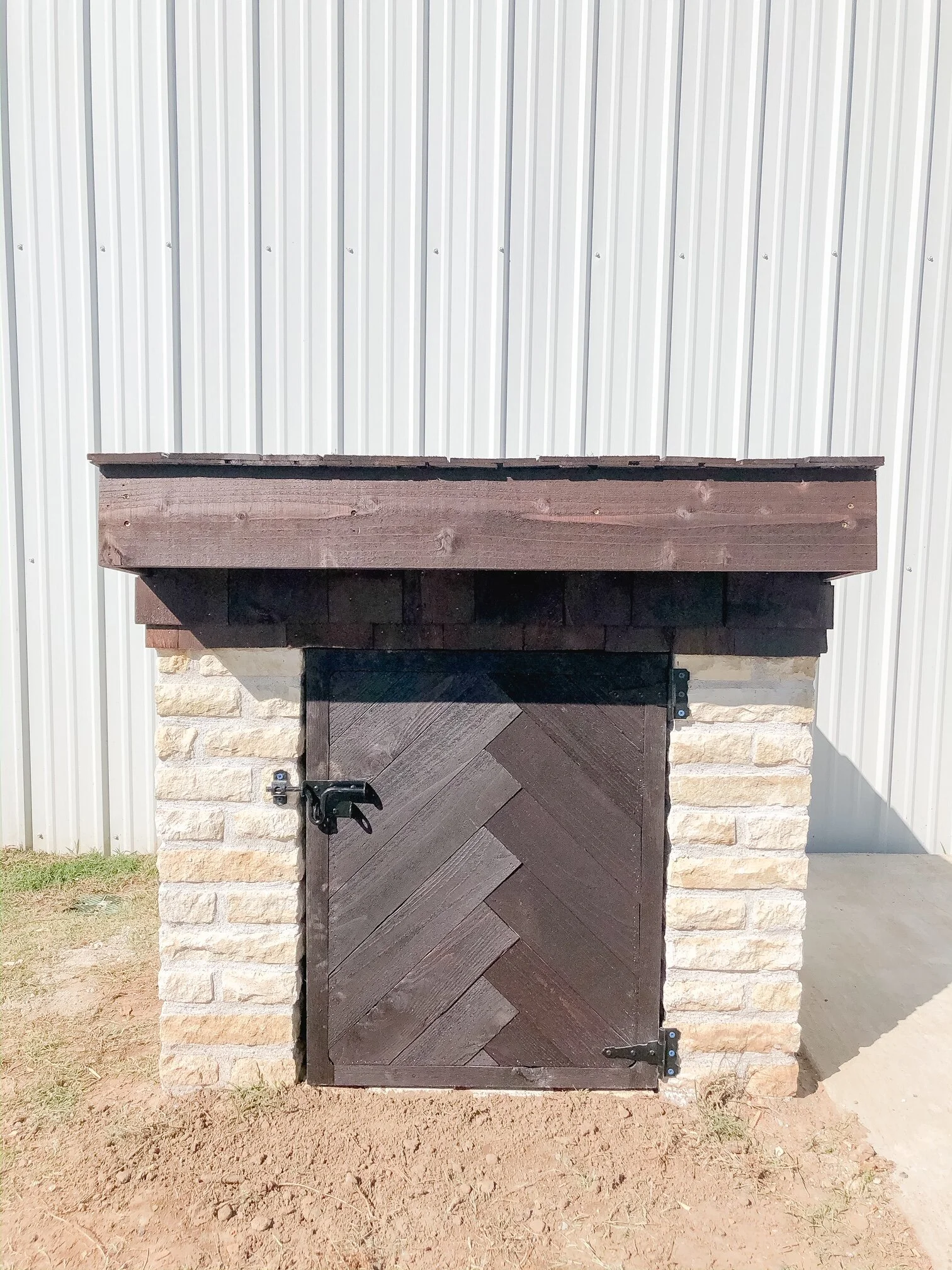 Brick and Wood Well House — Tulsa Woodworking