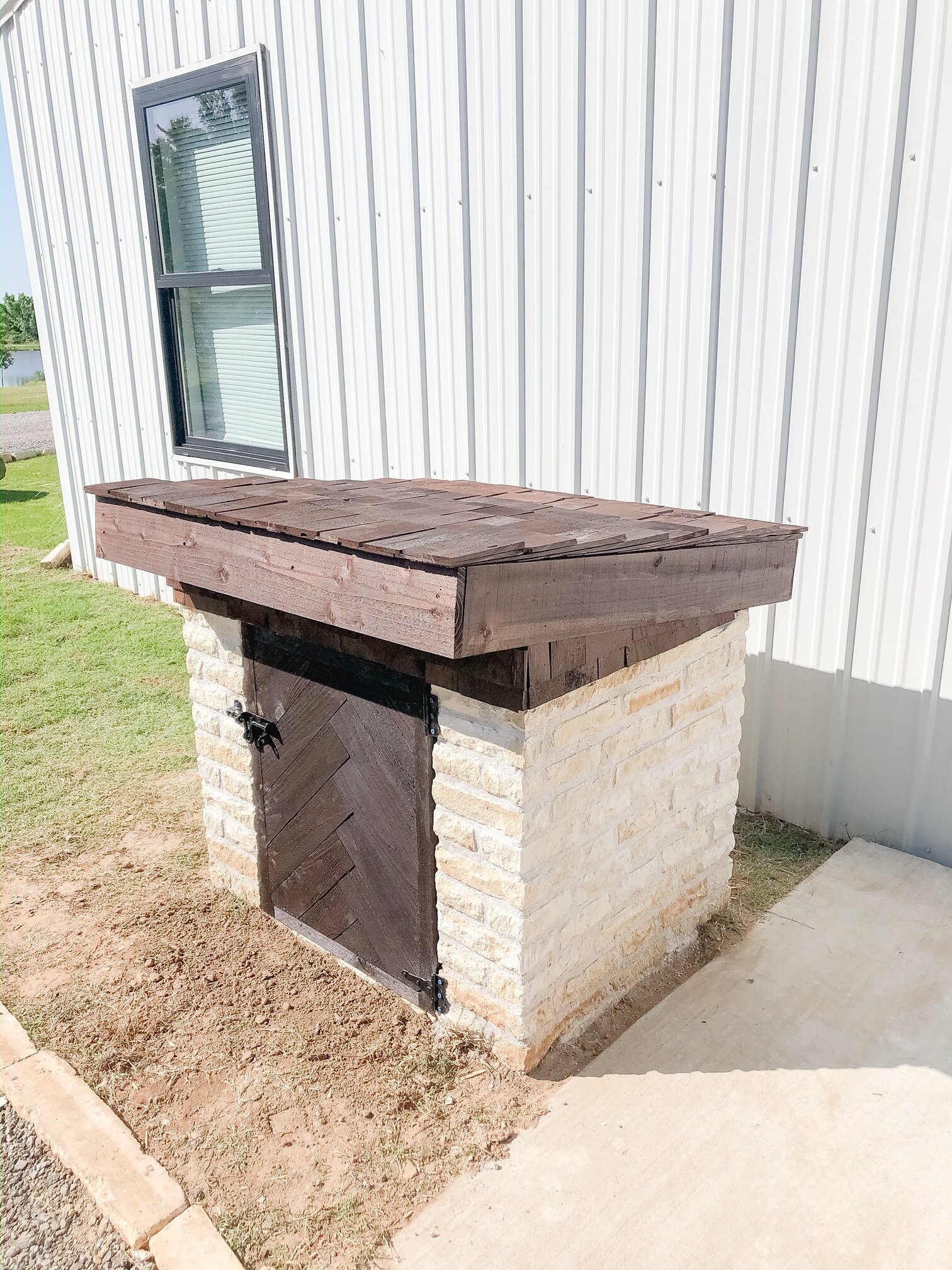 Brick and Wood Well House — Tulsa Woodworking