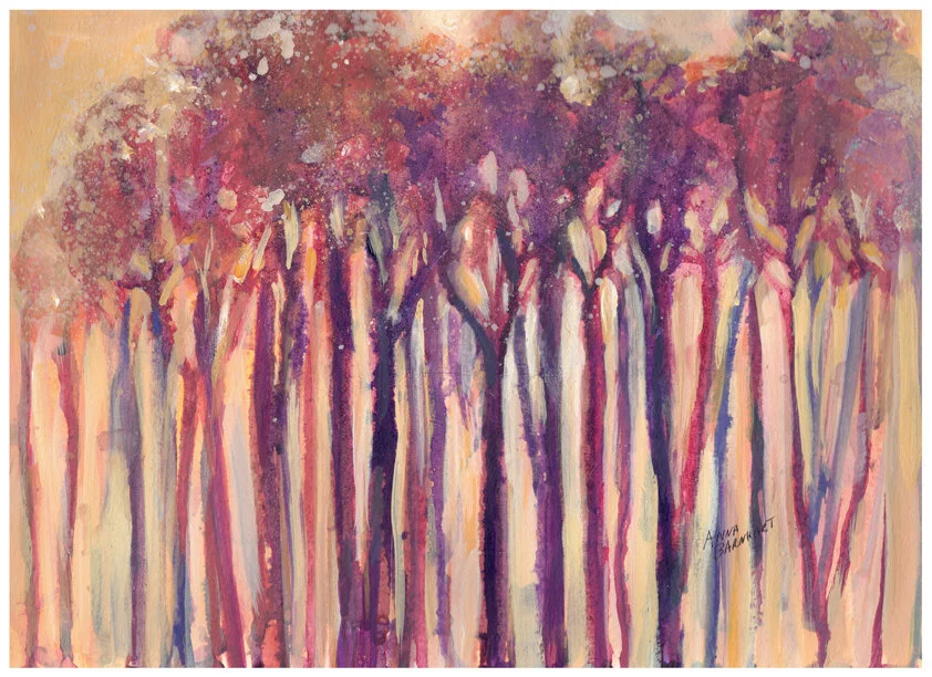 How to Use Drips to Paint Trees and Tulips — Dabblebag- The Art of Anna ...