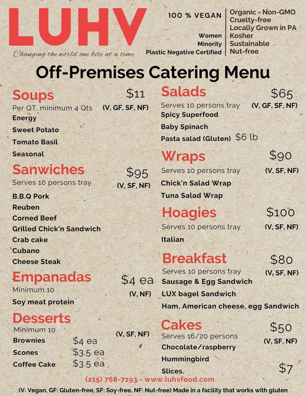 Our Food — LUHV FOOD