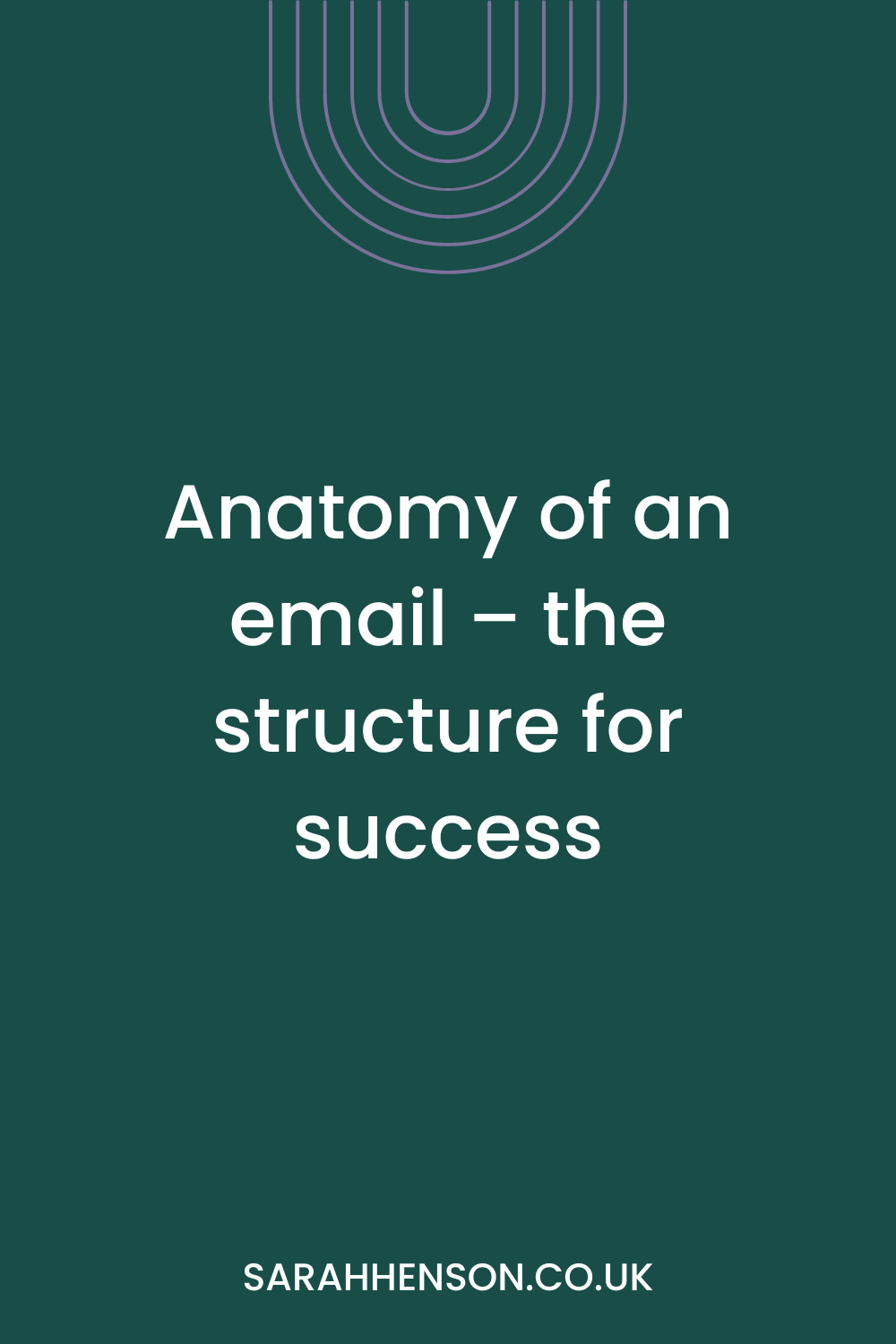 Anatomy of an email – the structure for success