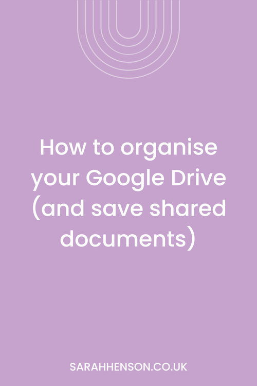How to organize your Google Drive