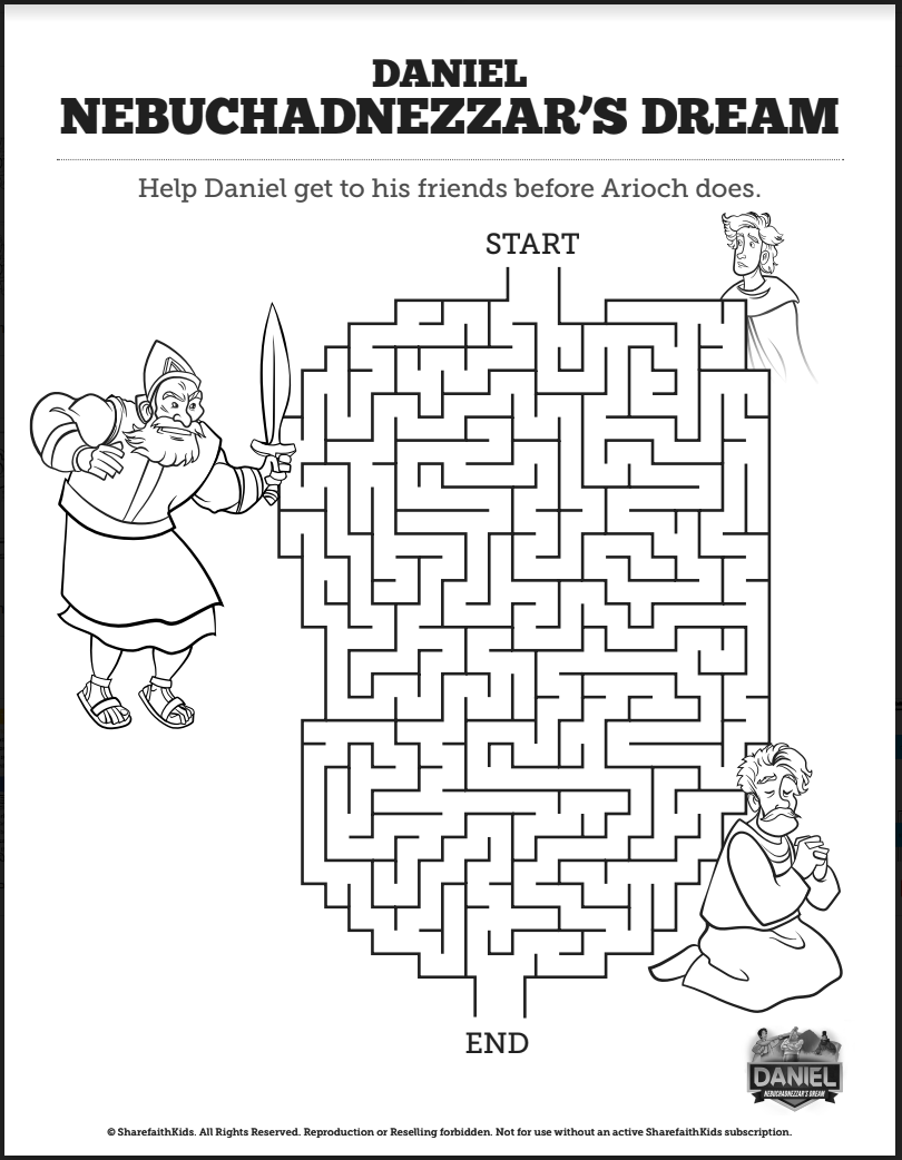 King Nebuchadnezzar Tree Dream Coloring Page Coloring Pages