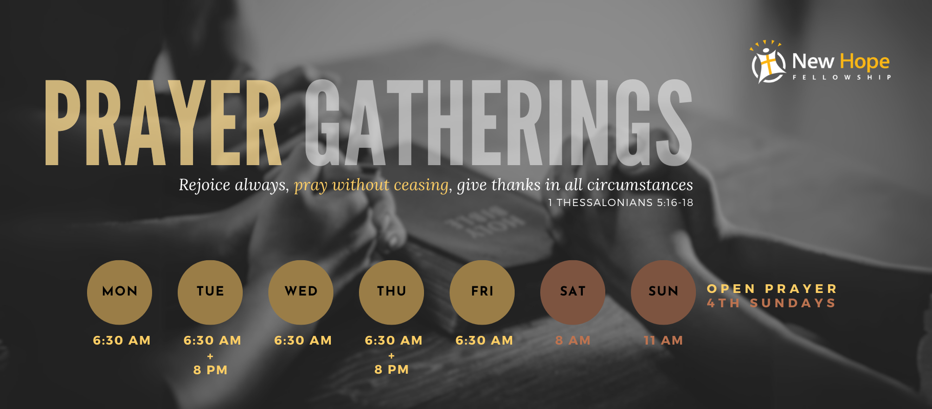 Prayer Gatherings — New Hope Fellowship